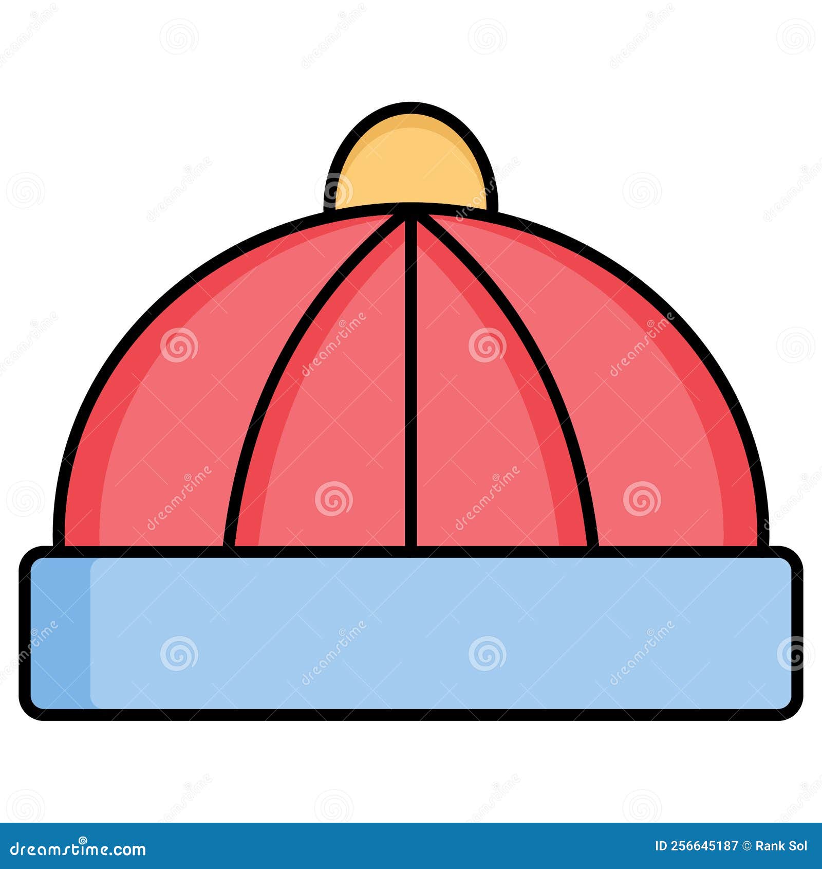 Baby Cap Which Can Easily Modify or Edit Stock Vector - Illustration of ...