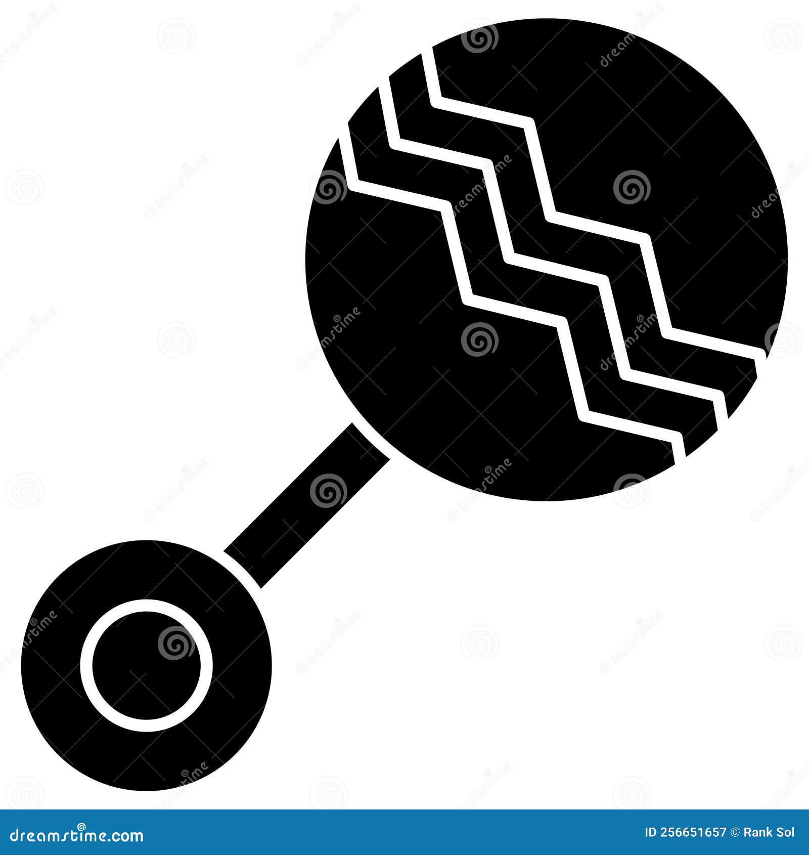 Baby Rattle Which Can Easily Modify or Edit Stock Vector - Illustration ...