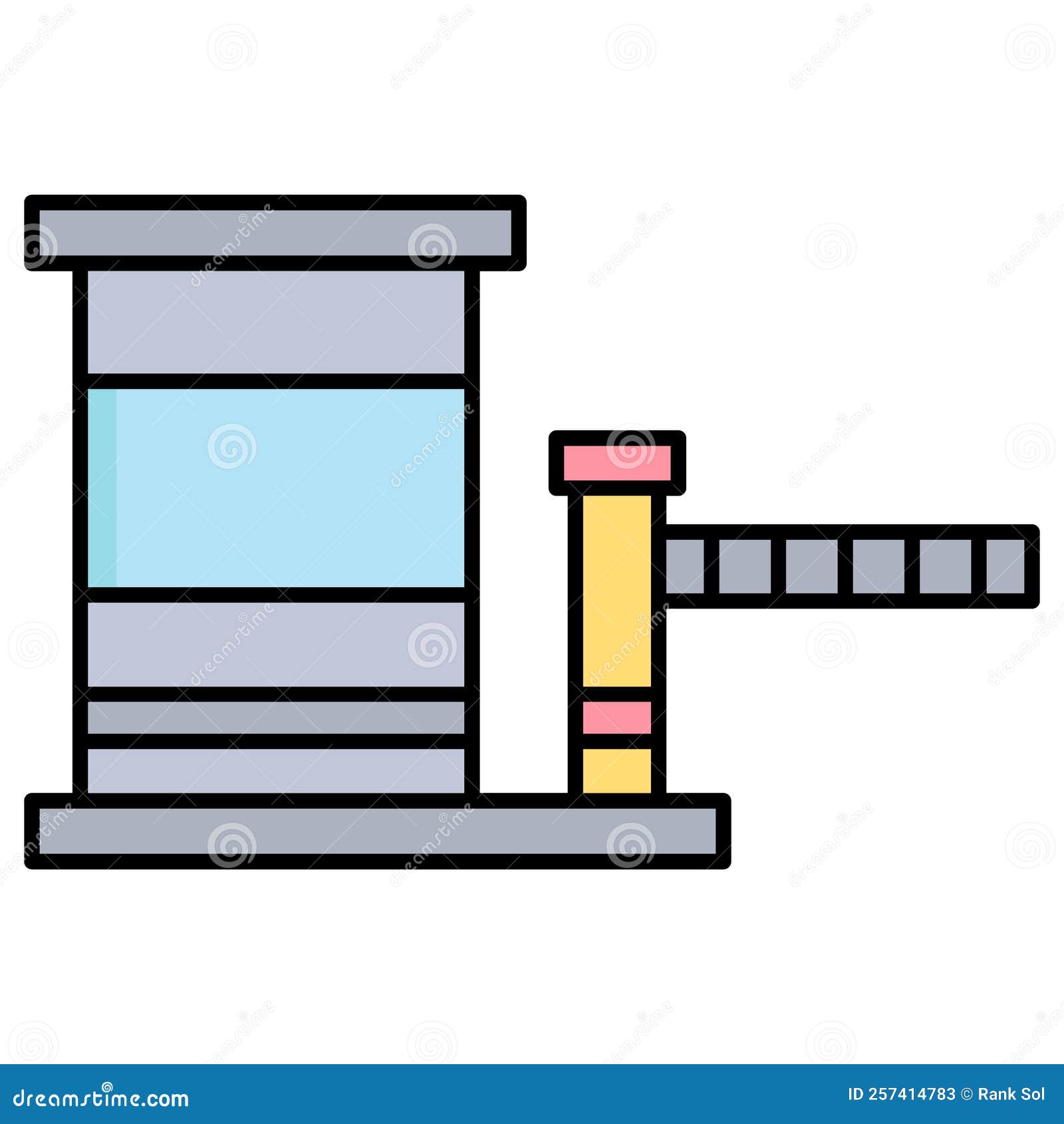 Toll Plaza Which Can Easily Modify or Edit Stock Vector - Illustration ...