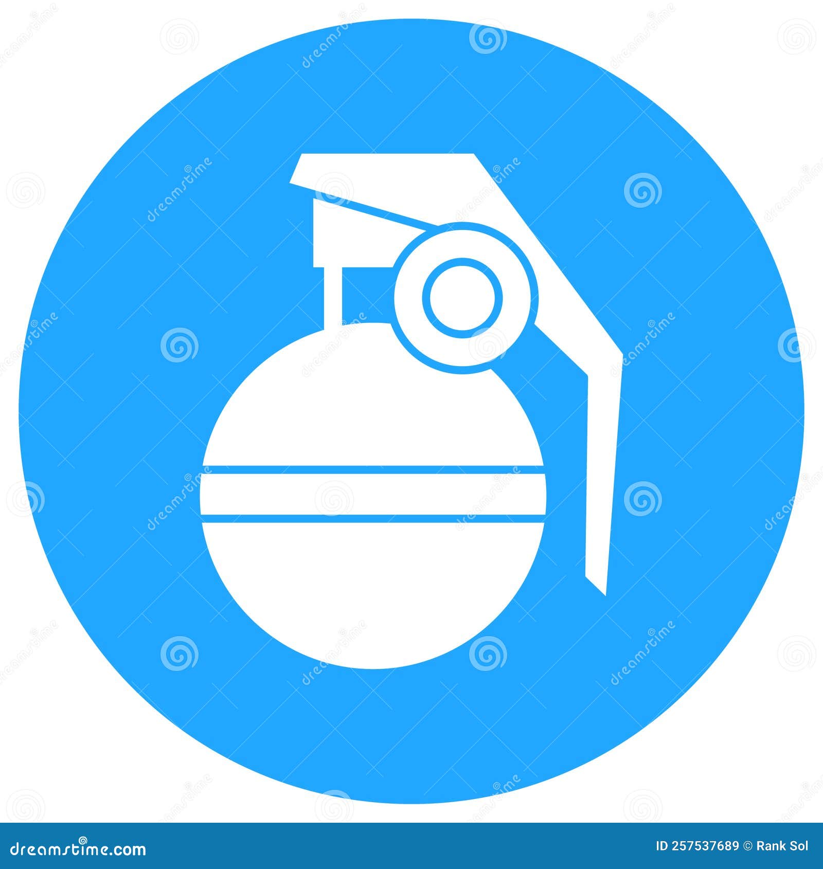 Hand Bomb Which Can Easily Modify or Edit Stock Vector - Illustration ...