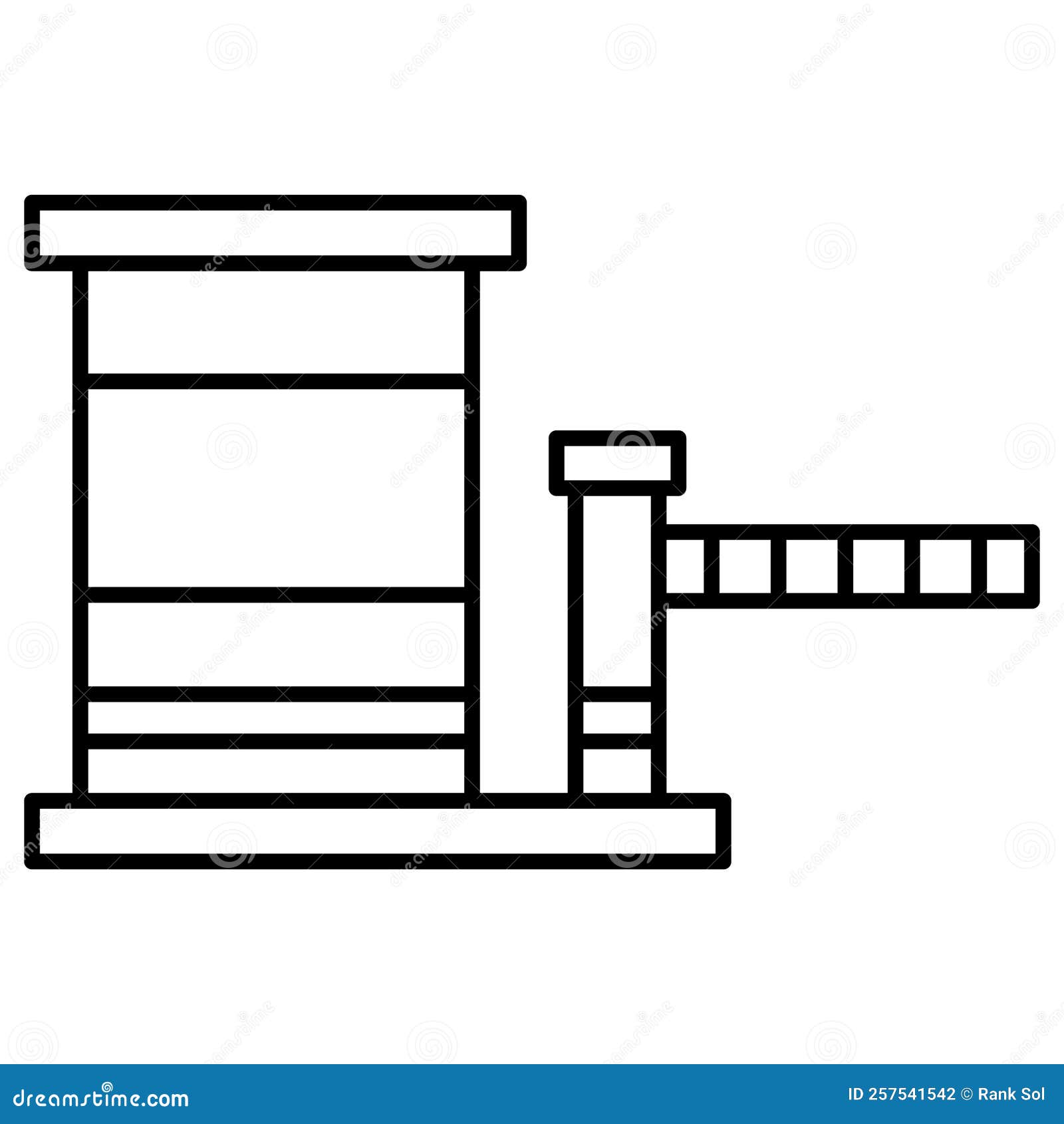 Toll Plaza Which Can Easily Modify or Edit Stock Vector - Illustration ...