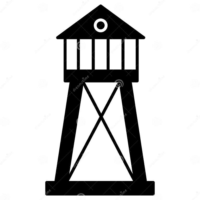Observatory Tower Which Can Easily Modify or Edit Stock Vector ...