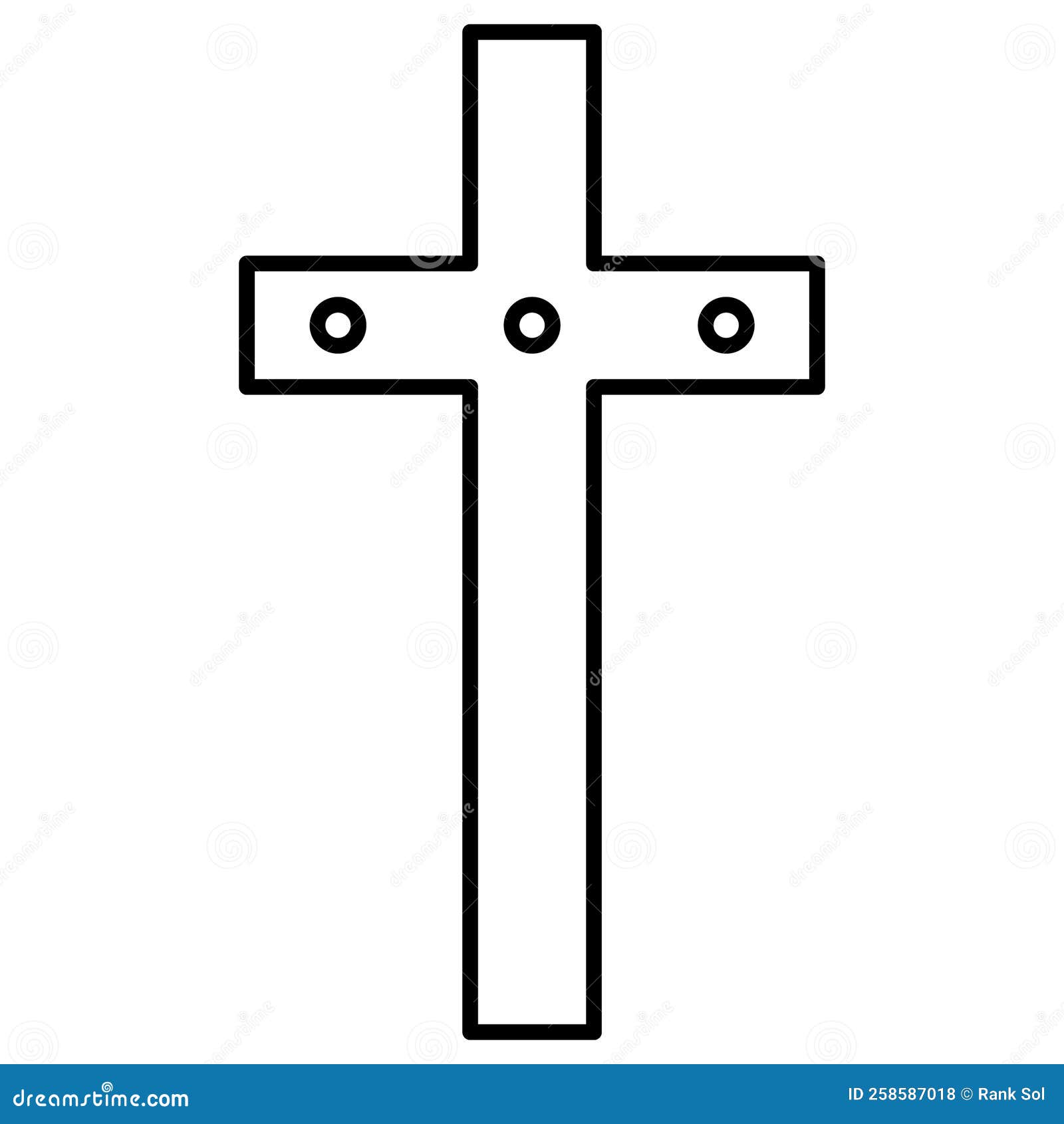 Cross Which Can Easily Modify or Edit Stock Vector - Illustration of ...
