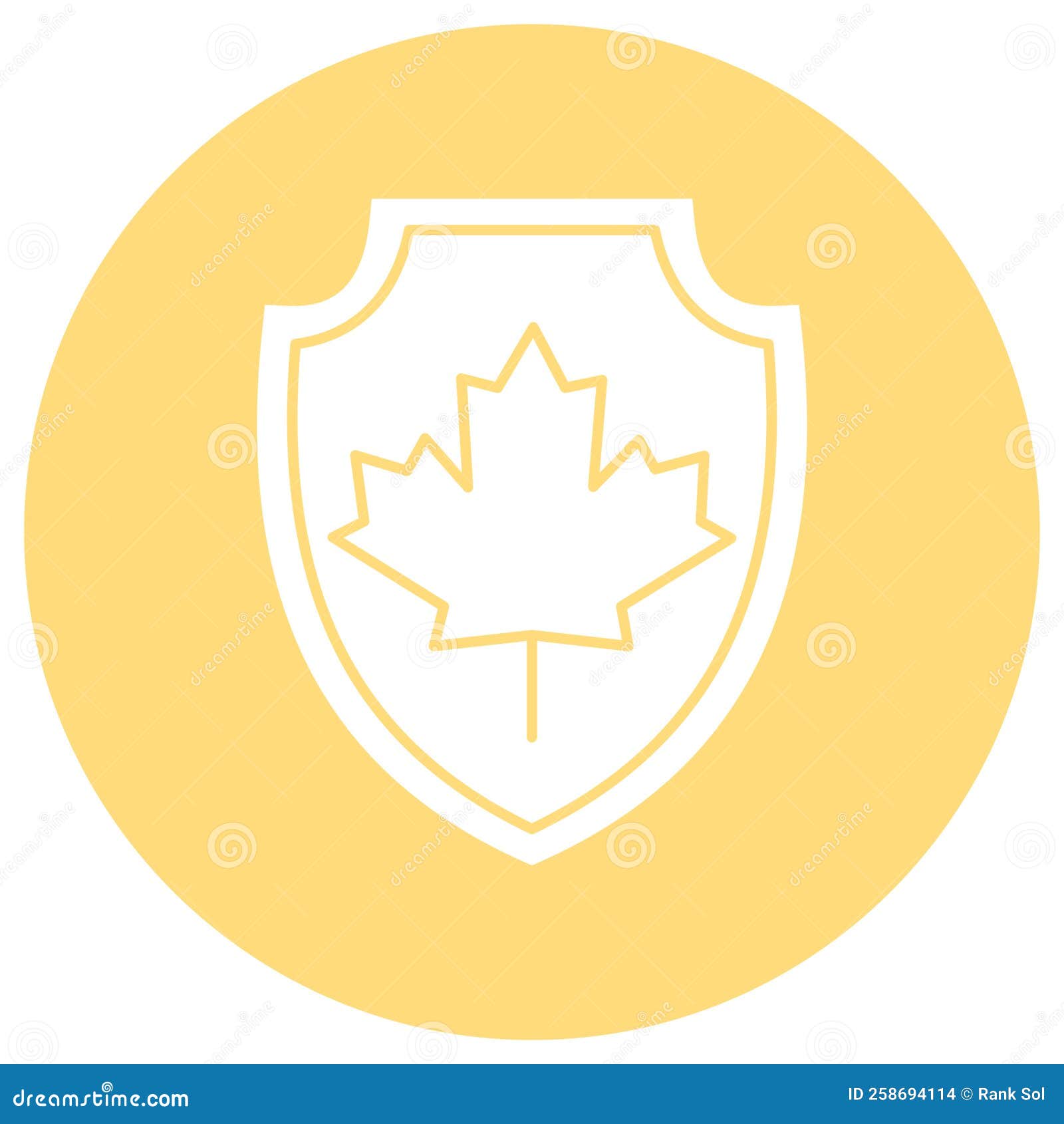 Canada Shield Which Can Easily Modify or Edit Stock Vector ...