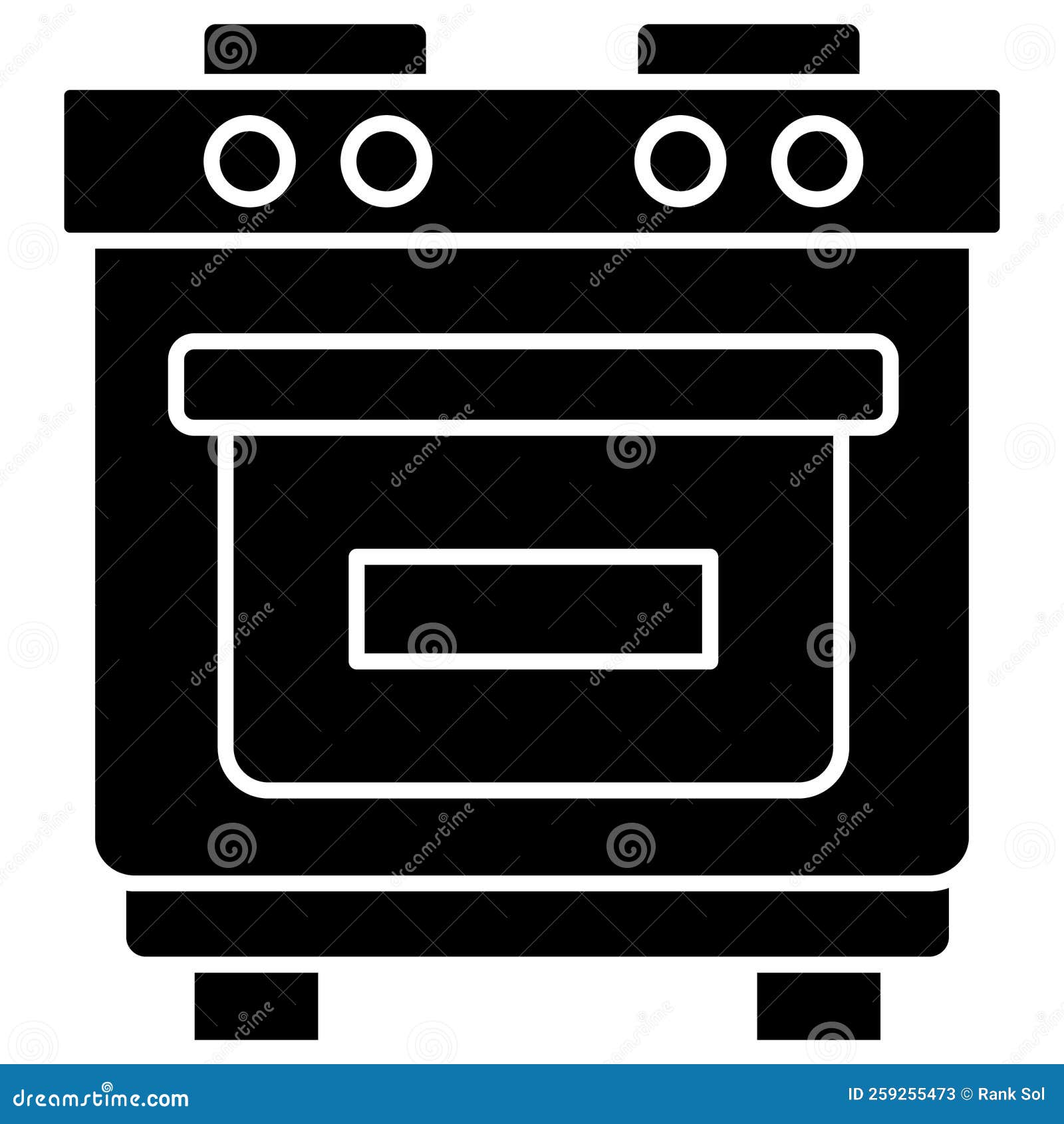 Cooking Oven Which Can Easily Modify or Edit Stock Vector ...