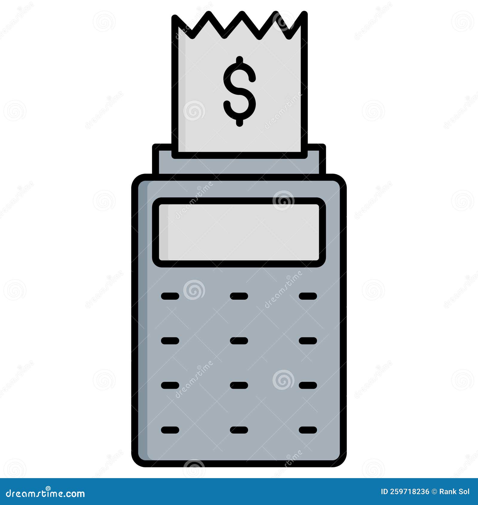 Billing Machine Which Can Easily Modify or Edit Stock Vector ...