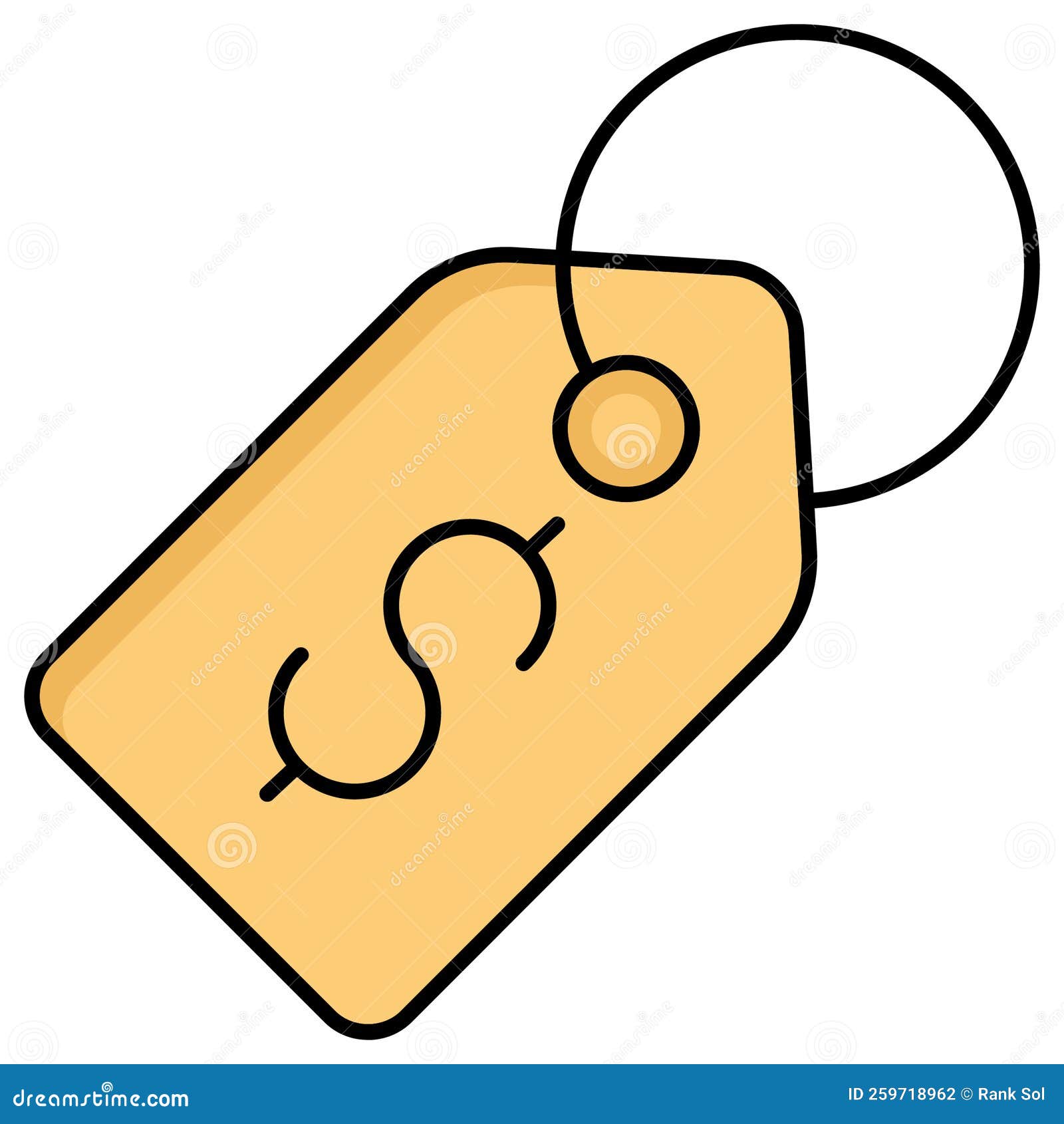 Price Label Which Can Easily Modify or Edit Stock Vector - Illustration ...