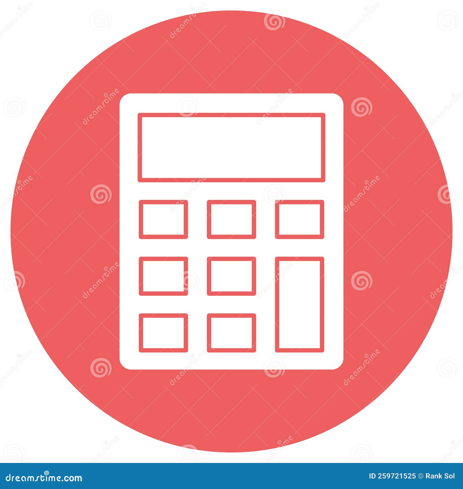 Calculator Which Can Easily Modify or Edit Stock Illustration ...
