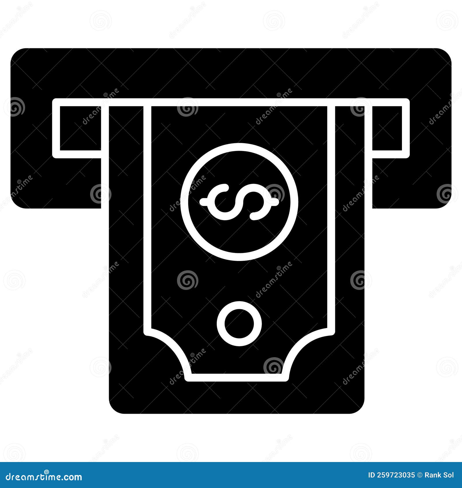 Cash Machine Which Can Easily Modify or Edit Stock Vector ...