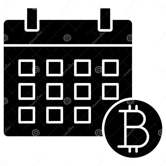 Crypto Calendar Which Can Easily Modify or Edit Stock Vector ...