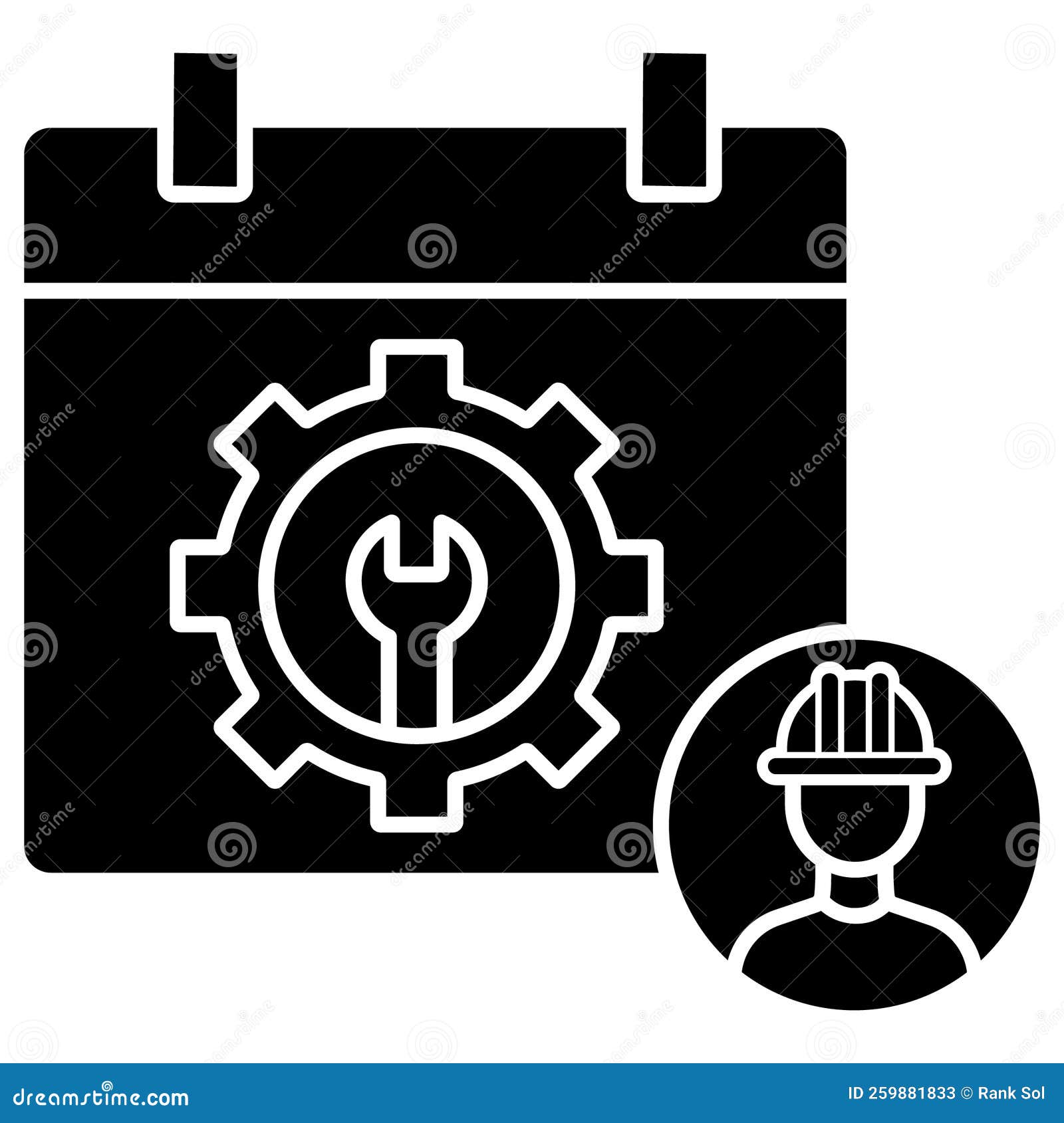 Schedule Maintenance Which Can Easily Modify or Edit Stock Vector ...