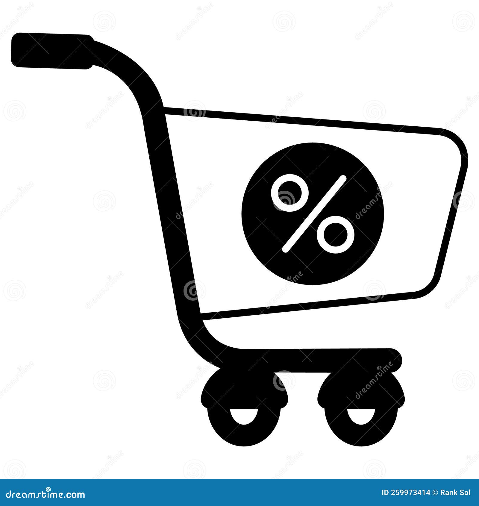 Discount Cart Which Can Easily Modify or Edit Stock Vector ...