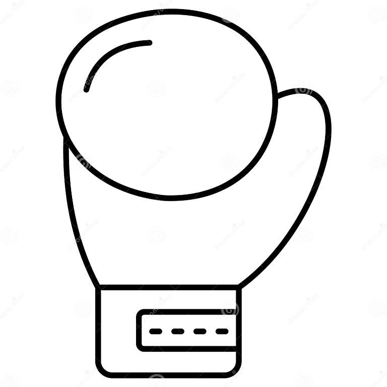Boxing Gloves Which Can Easily Modify or Edit Stock Vector ...