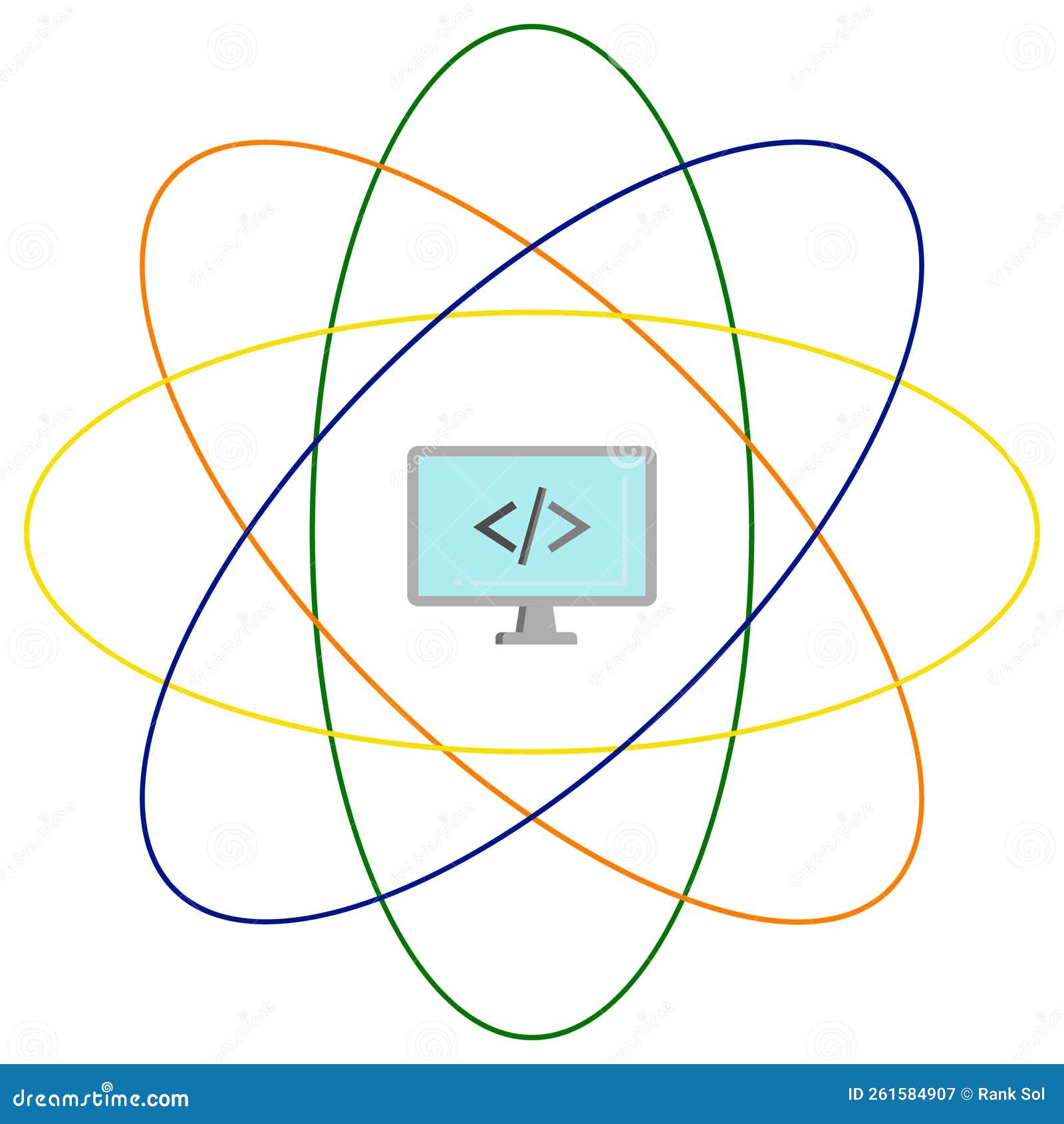 Computer Coding Which Can Easily Modify or Edit Stock Vector ...