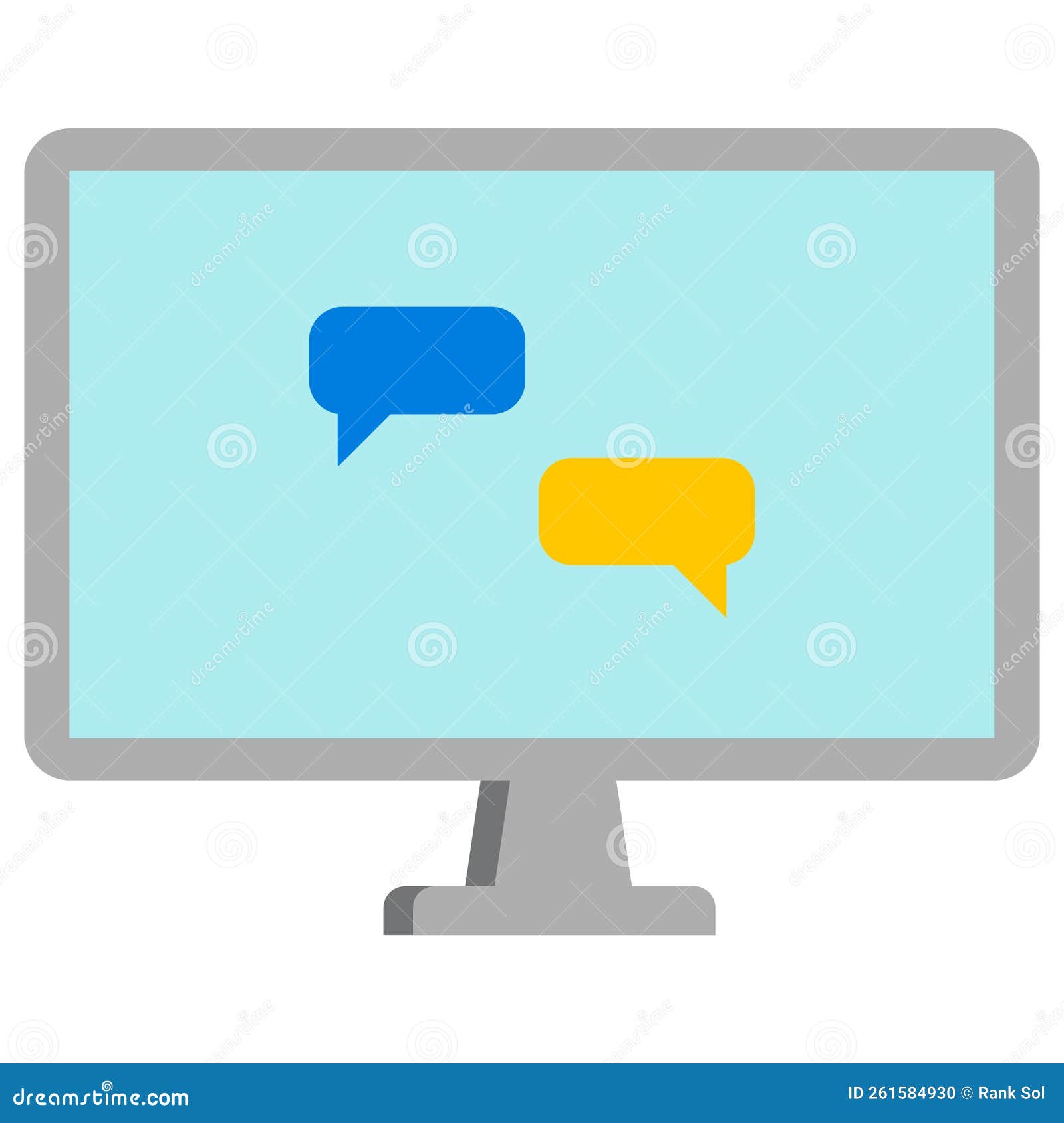 Computer Conversation Which Can Easily Modify or Edit Stock Vector ...