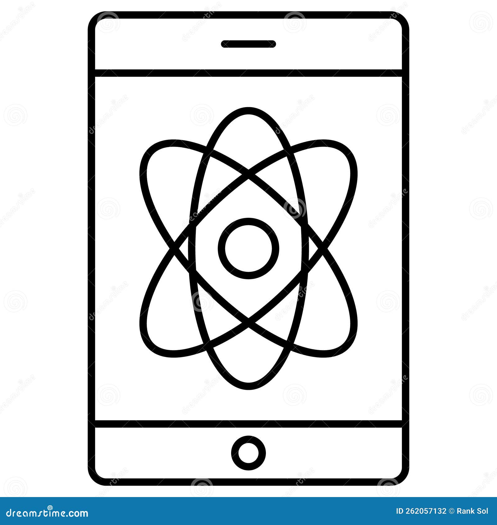 Mobile Phone Science Which Can Easily Modify or Edit Stock Vector ...