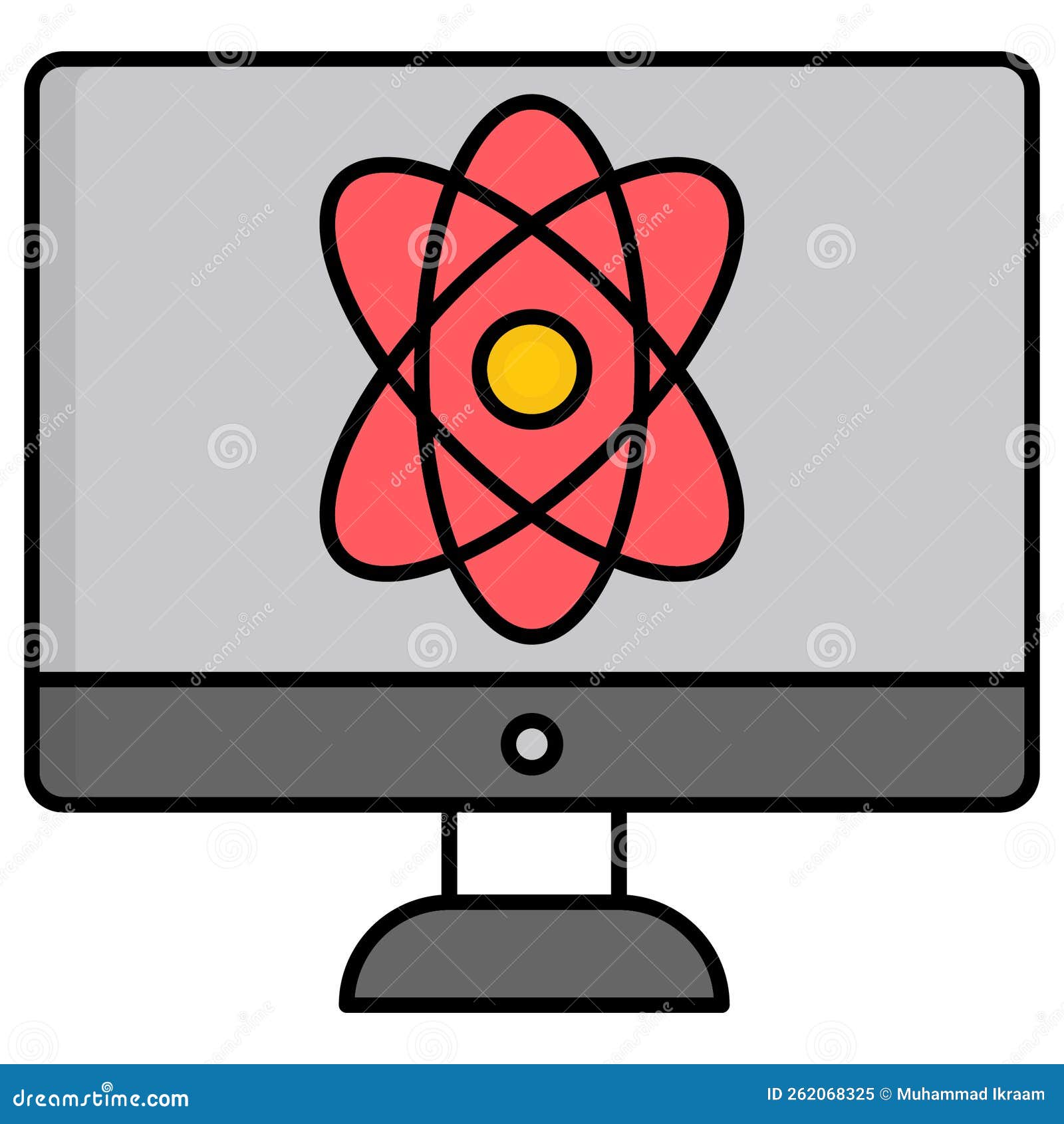 Computer Science Which Can Easily Modify or Edit Stock Vector ...