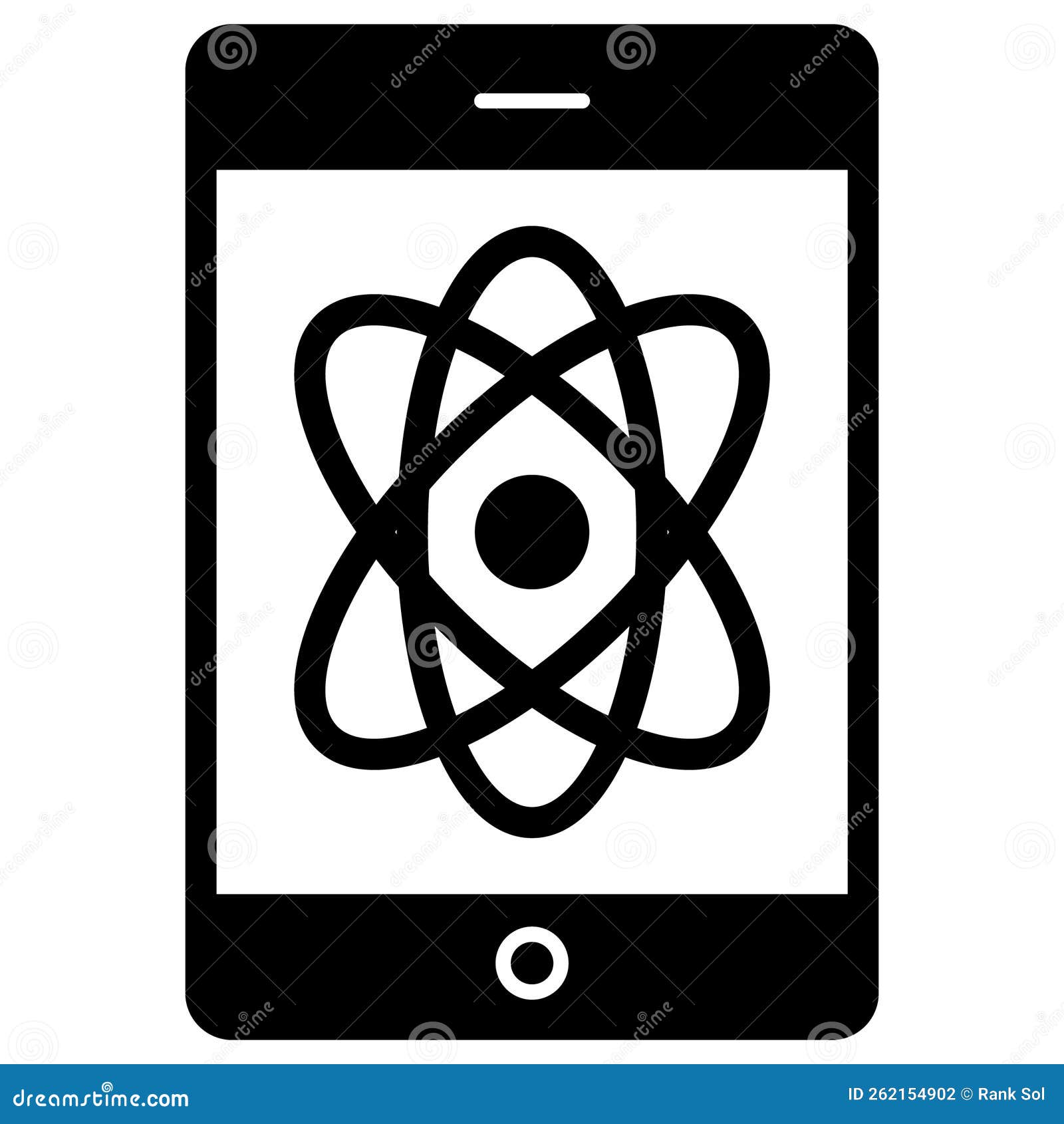 Mobile Phone Science Which Can Easily Modify or Edit Stock Illustration ...