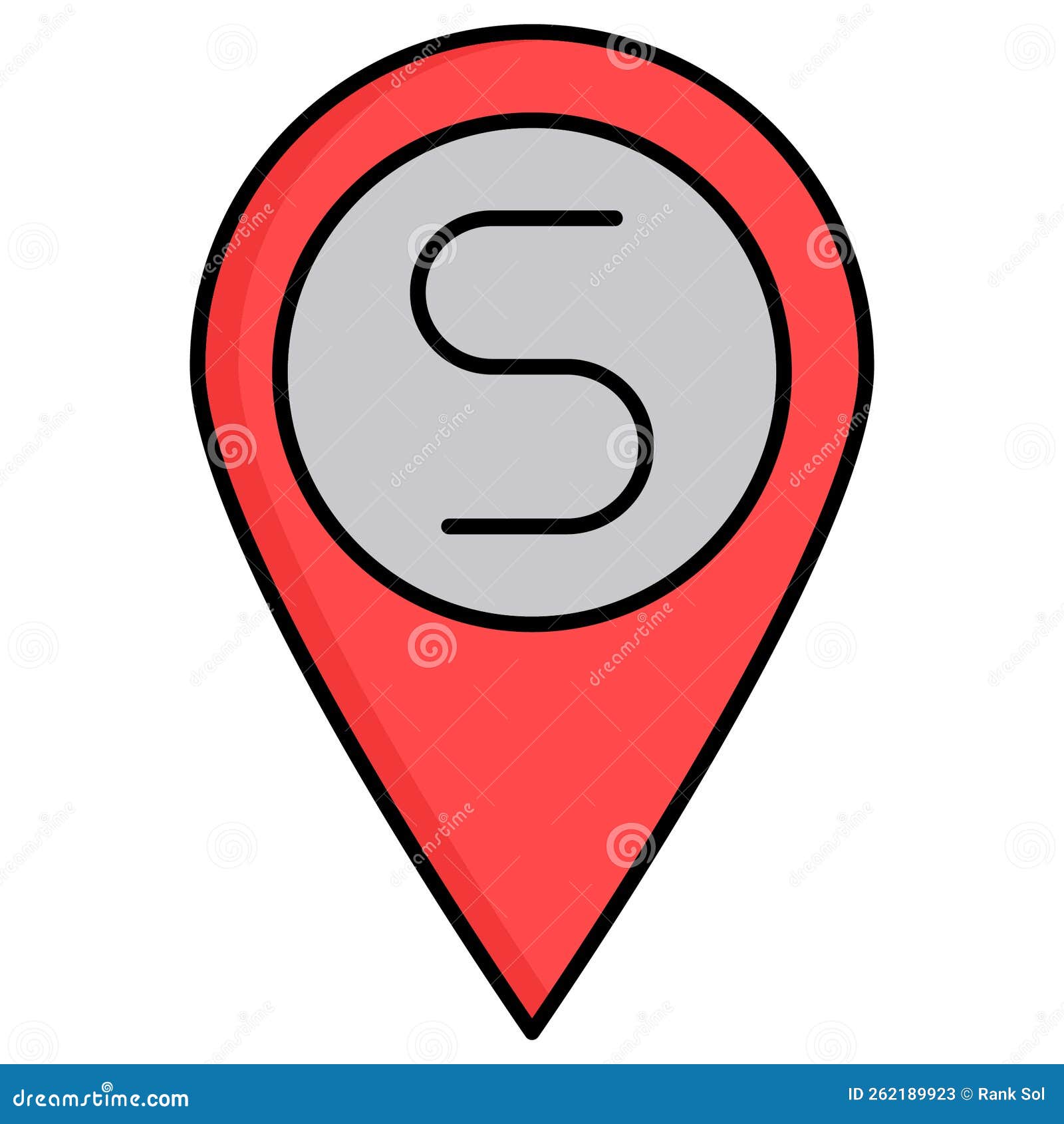 South Direction Which Can Easily Modify or Edit Stock Vector ...