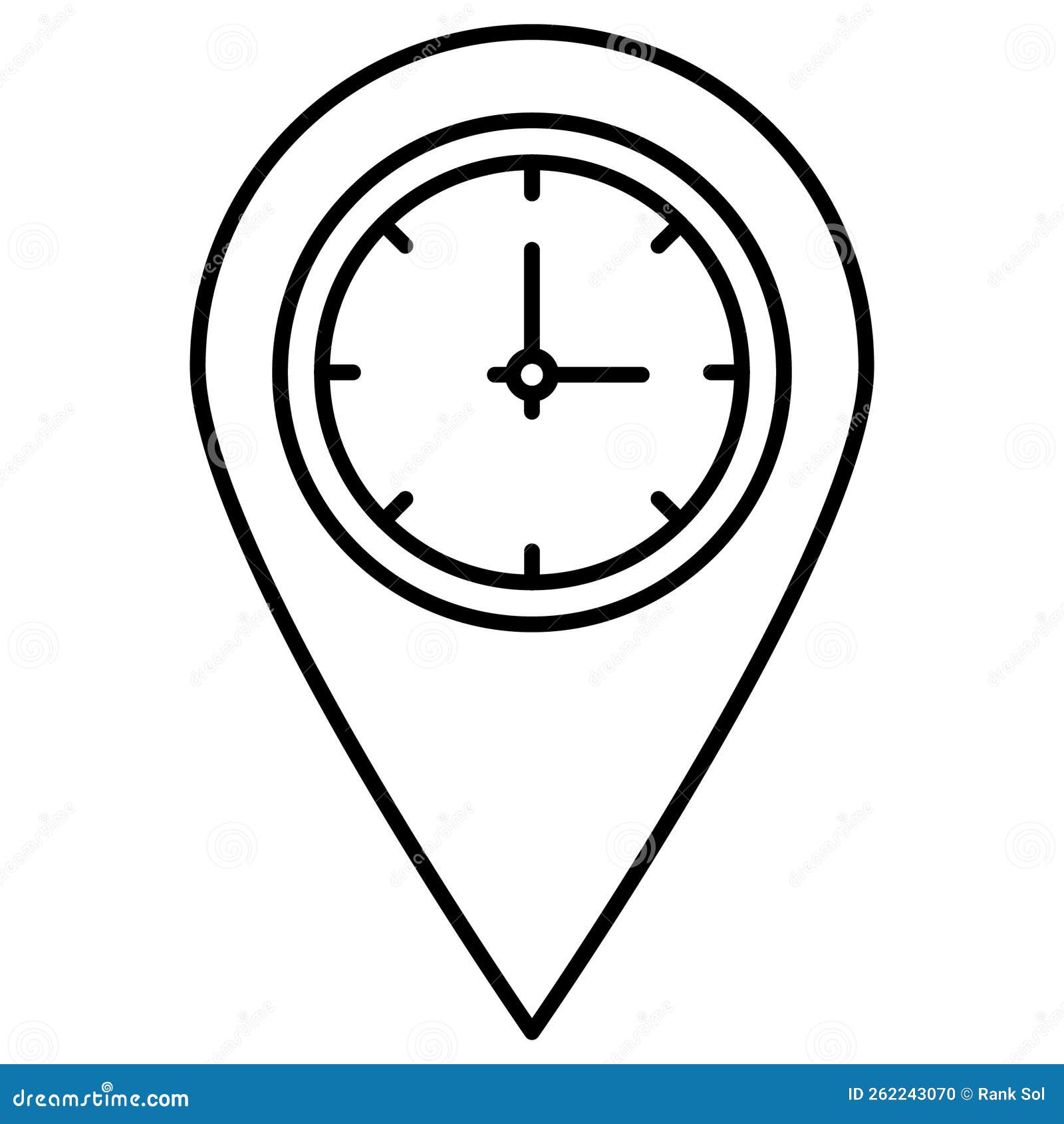 Location Time Which Can Easily Modify or Edit Stock Vector ...