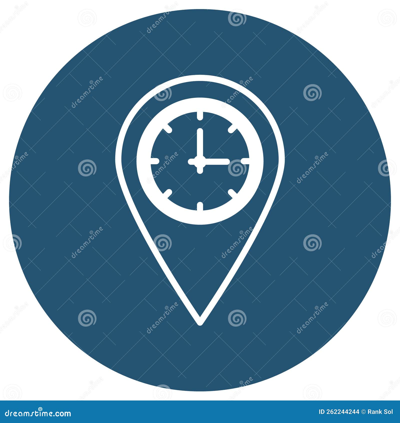 Location Time Which Can Easily Modify or Edit Stock Illustration ...
