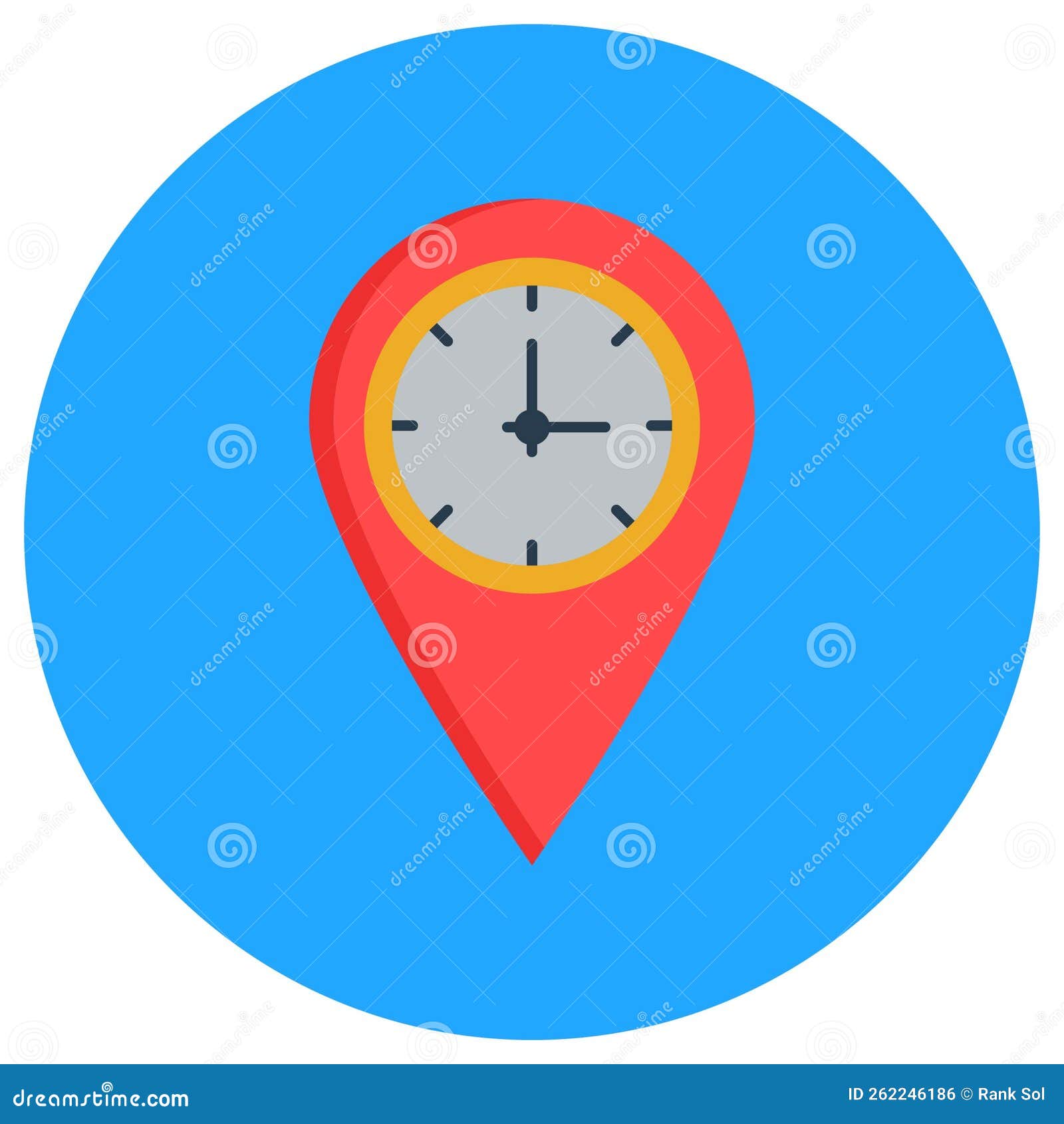 Location Time Which Can Easily Modify or Edit Stock Vector ...