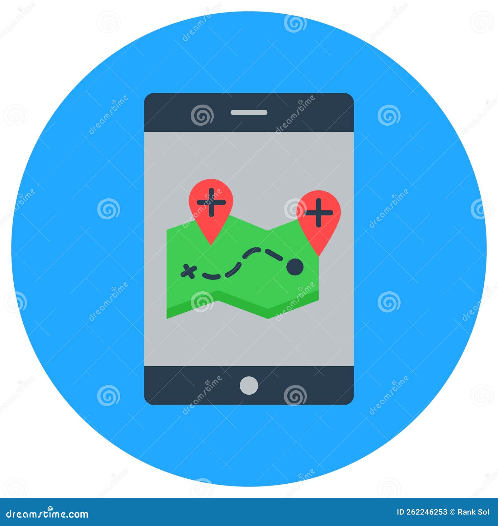 Mobile Location Which Can Easily Modify or Edit Stock Vector ...
