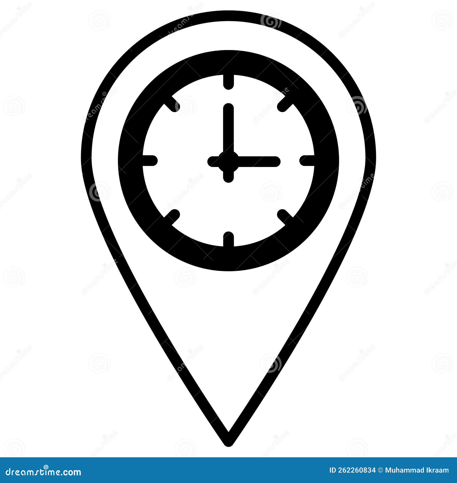 Location Time Which Can Easily Modify or Edit Stock Illustration ...