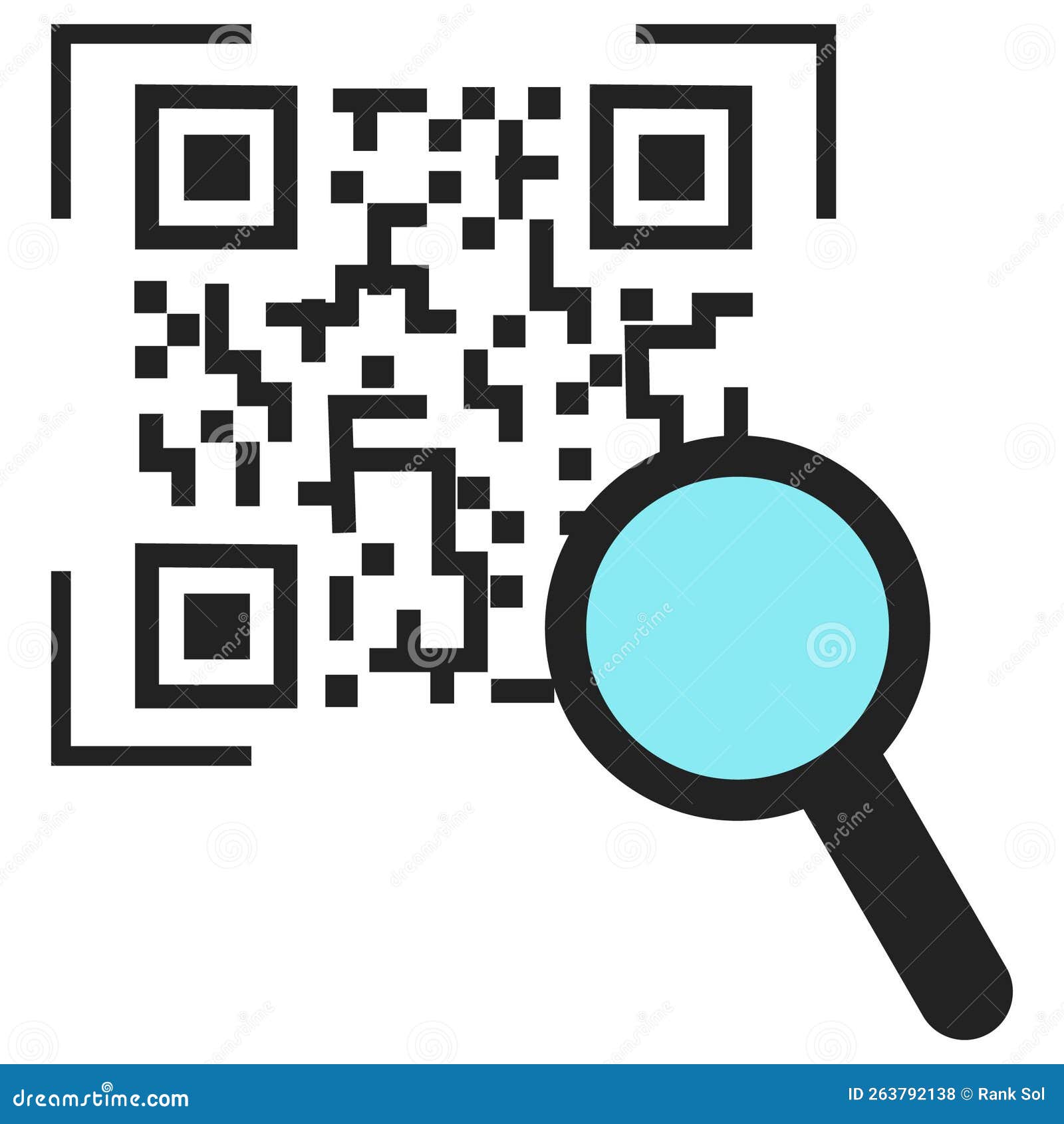 Qr Code Which Can Easily Modify or Edit Stock Vector - Illustration of ...