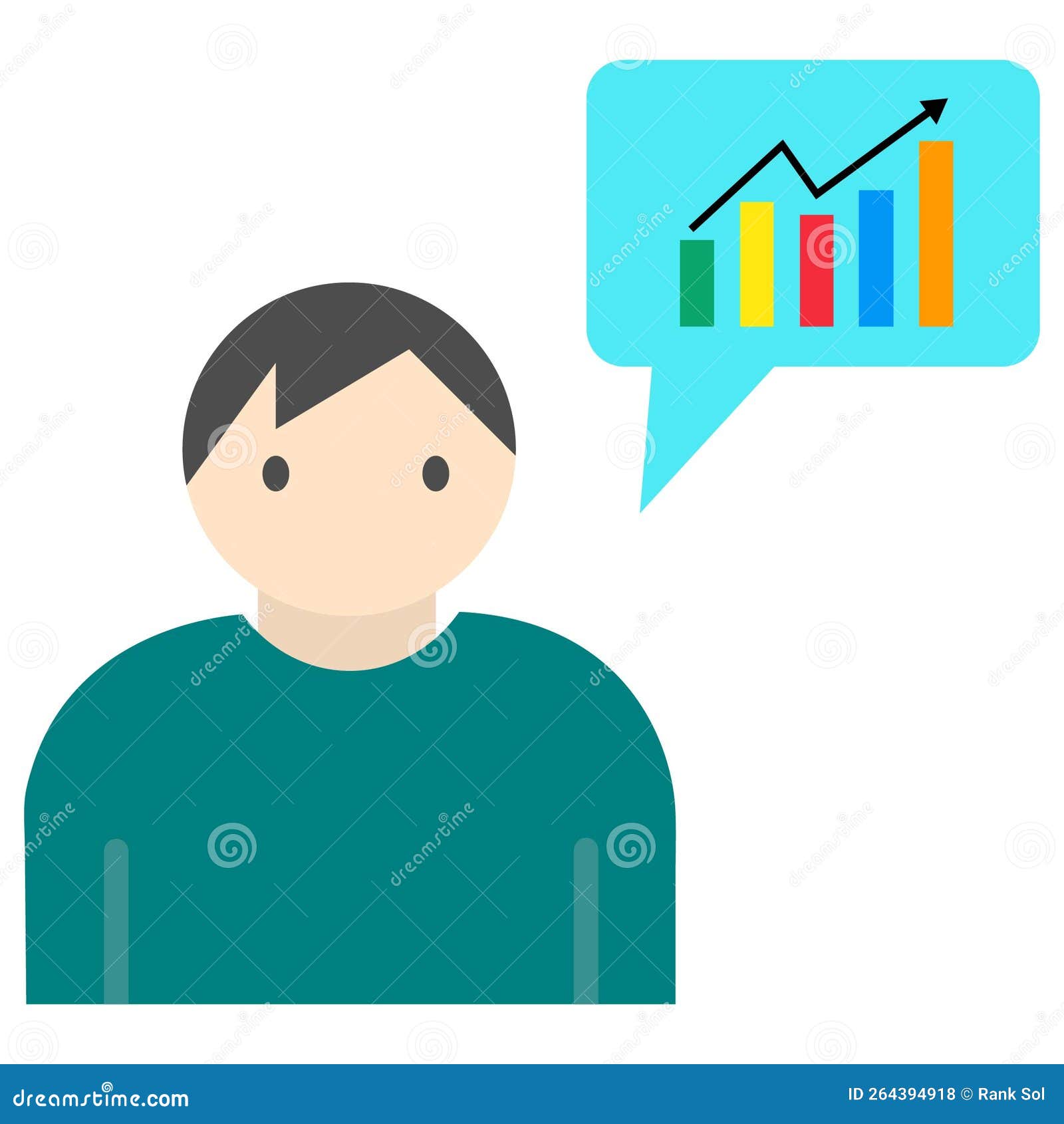 Stock Market Advisor Which Can Easily Modify or Edit Stock Illustration ...