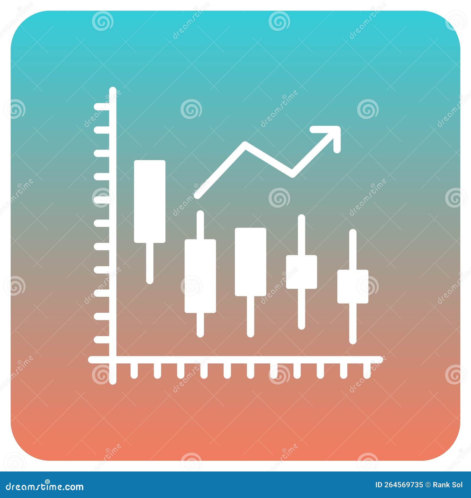 Forex Chart Which Can Easily Modify or Edit Stock Illustration ...