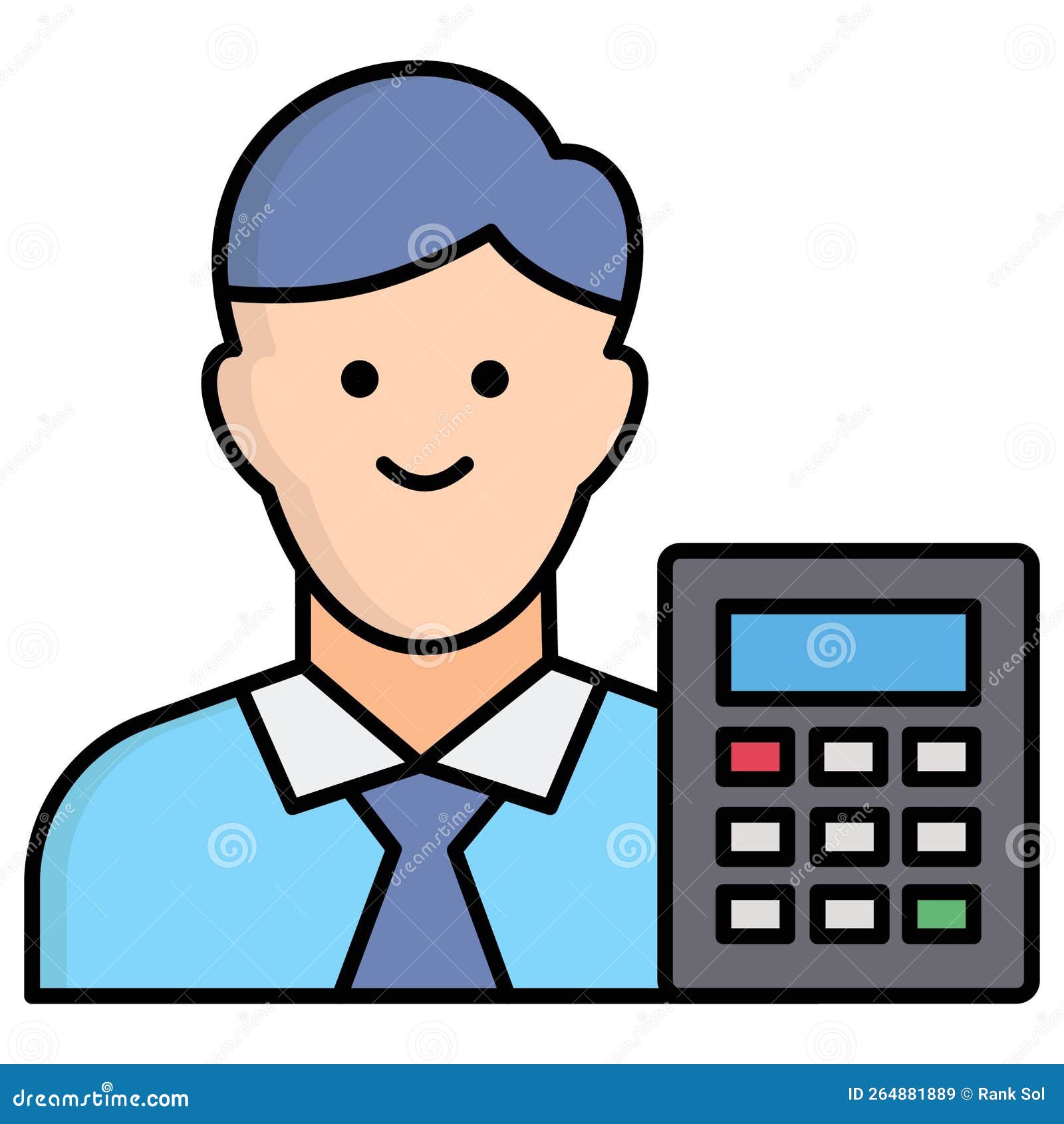 Chartered Accountant Which Can Easily Modify or Edit Stock Vector ...