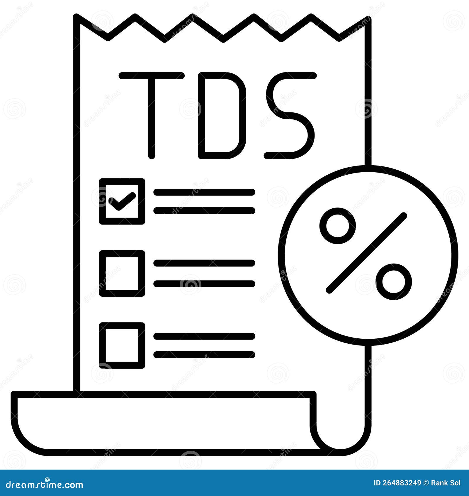 Tds Which Can Easily Modify or Edit Stock Vector - Illustration of icon ...