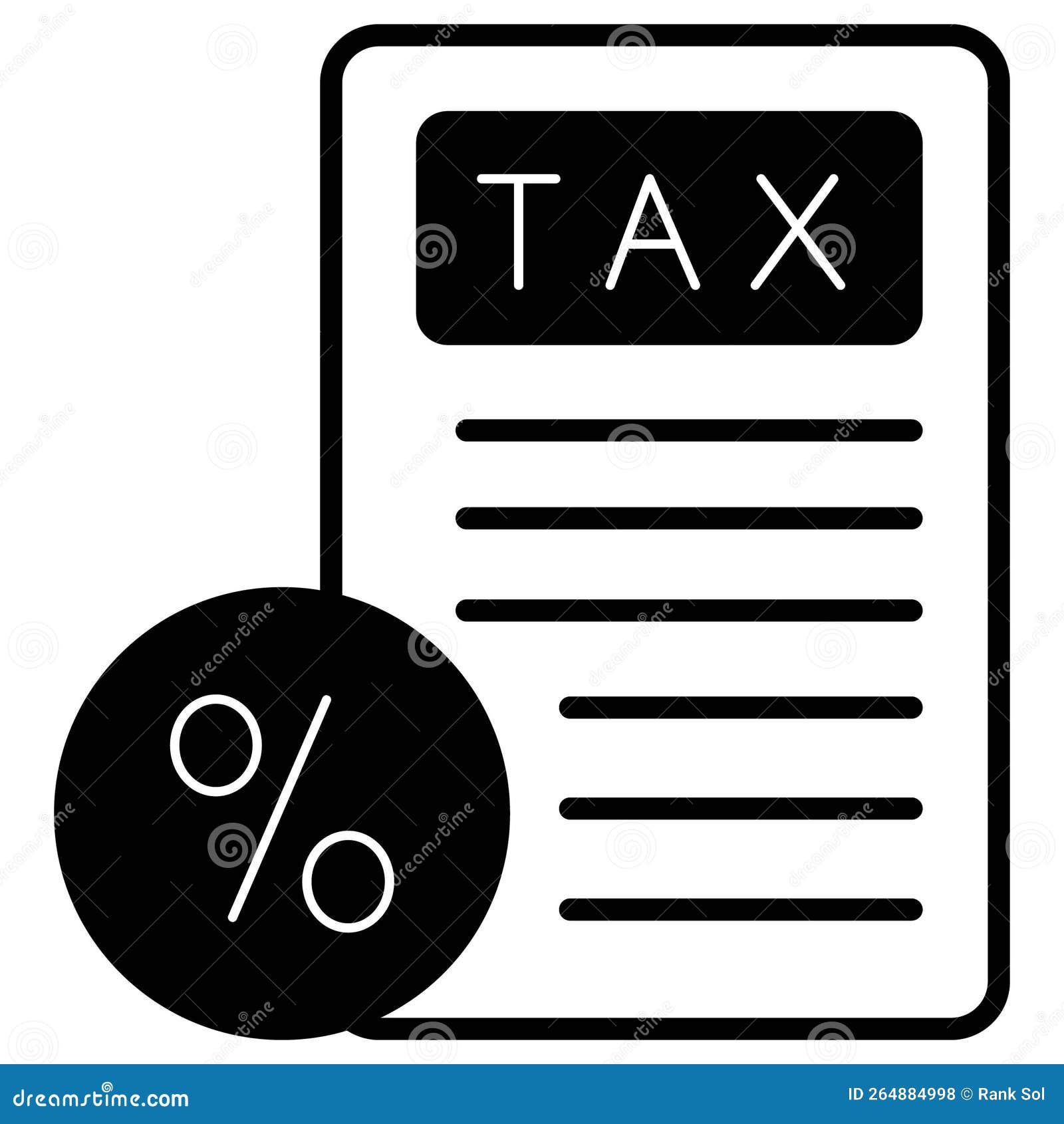 Tax Rates Which Can Easily Modify or Edit Stock Vector - Illustration ...
