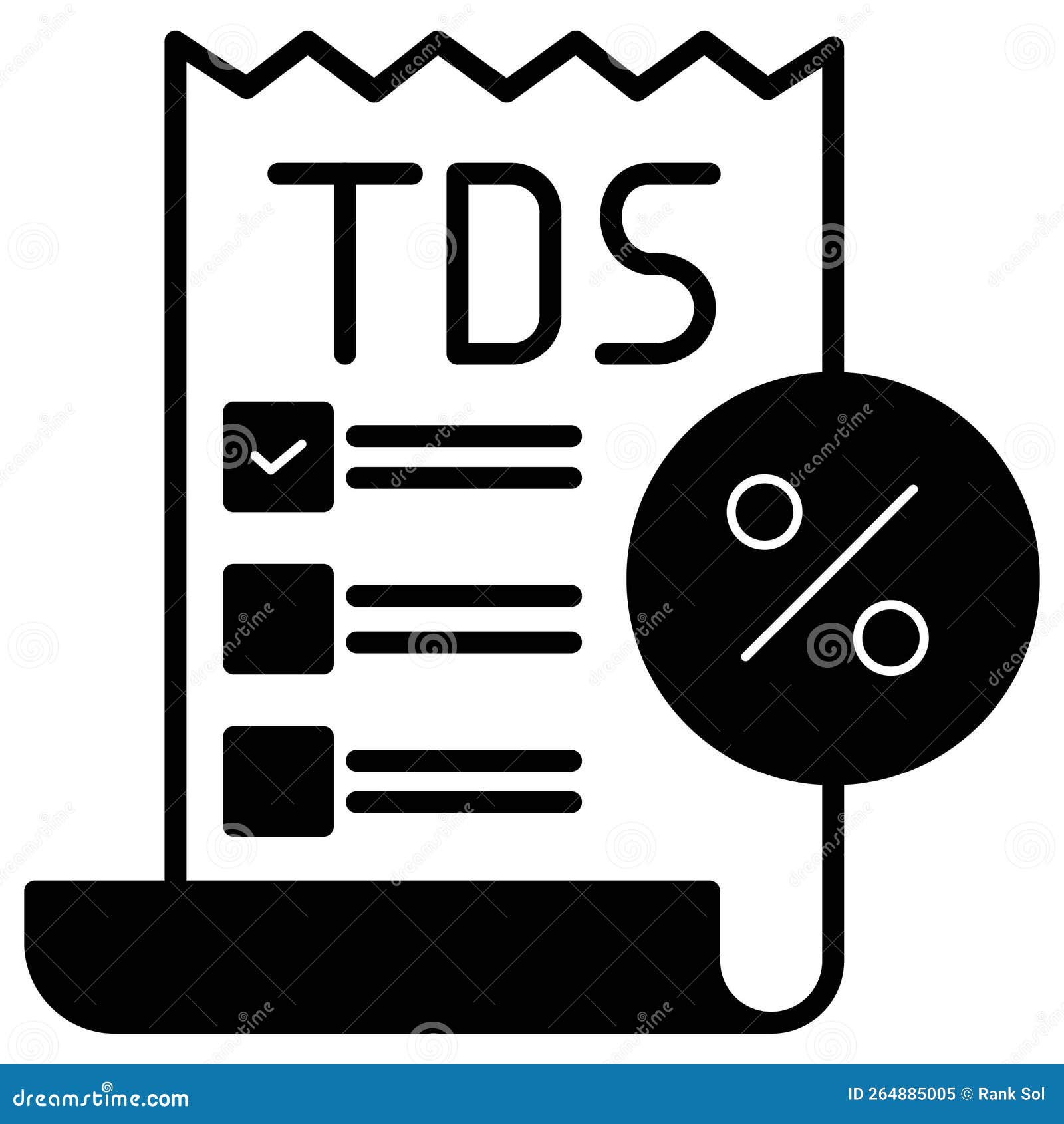Tds Which Can Easily Modify or Edit Stock Vector - Illustration of ...