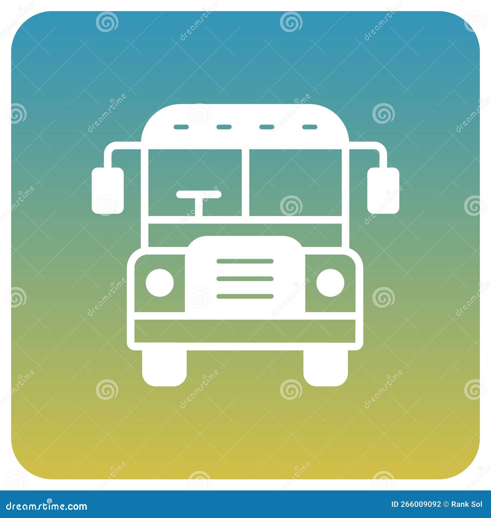 School Bus Which Can Easily Edit or Modify Stock Vector - Illustration ...
