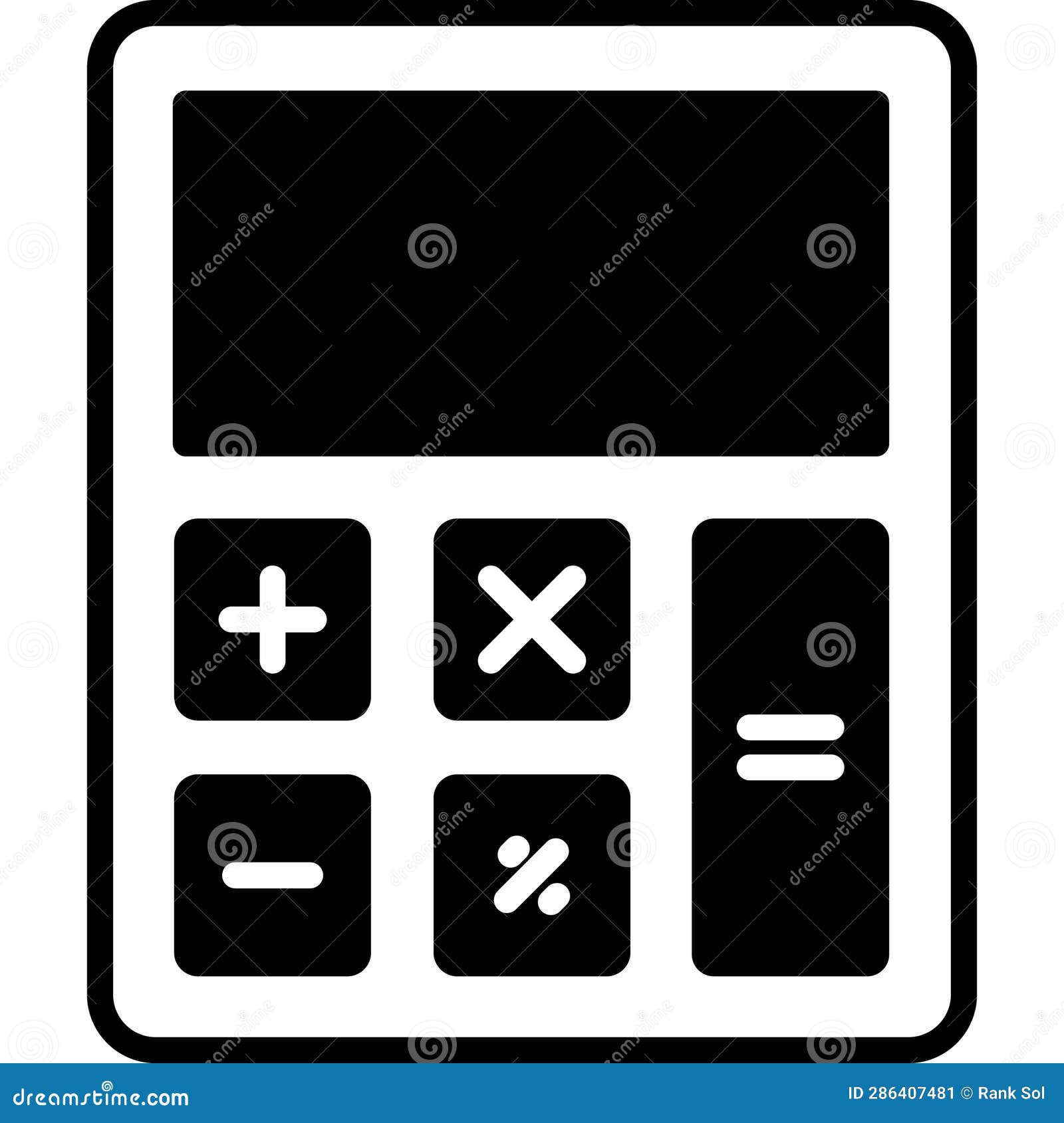 Calculator Which Can Easily Edit and Modify Stock Illustration ...