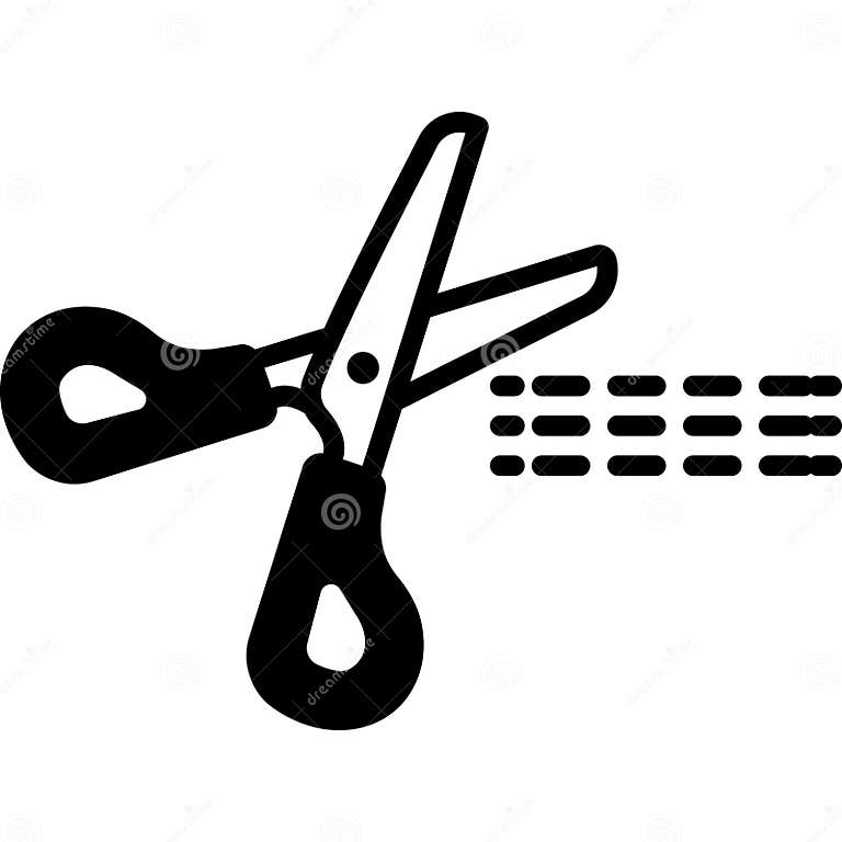 Cutting Scissors Which Can Easily Edit and Modify Stock Illustration ...
