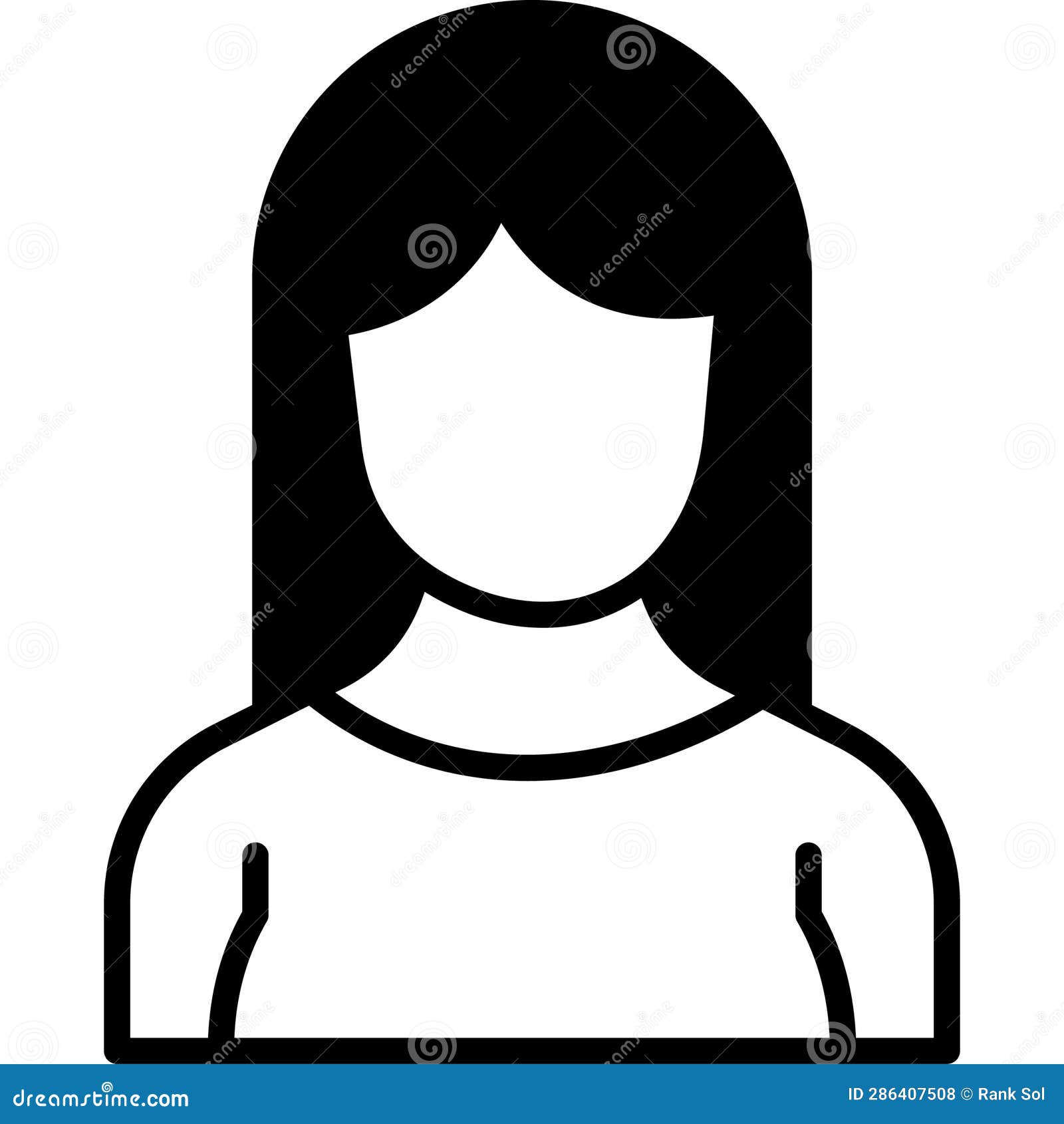Female Student Avatar Which Can Easily Edit and Modify Stock Vector ...