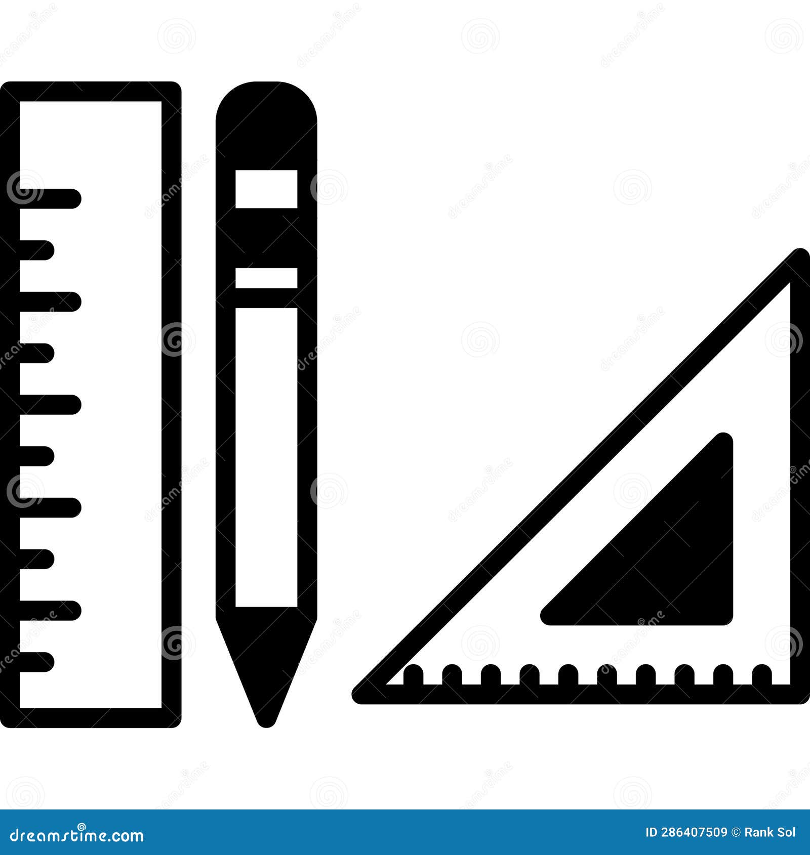 Geometrical Tools Which Can Easily Edit and Modify Stock Vector ...