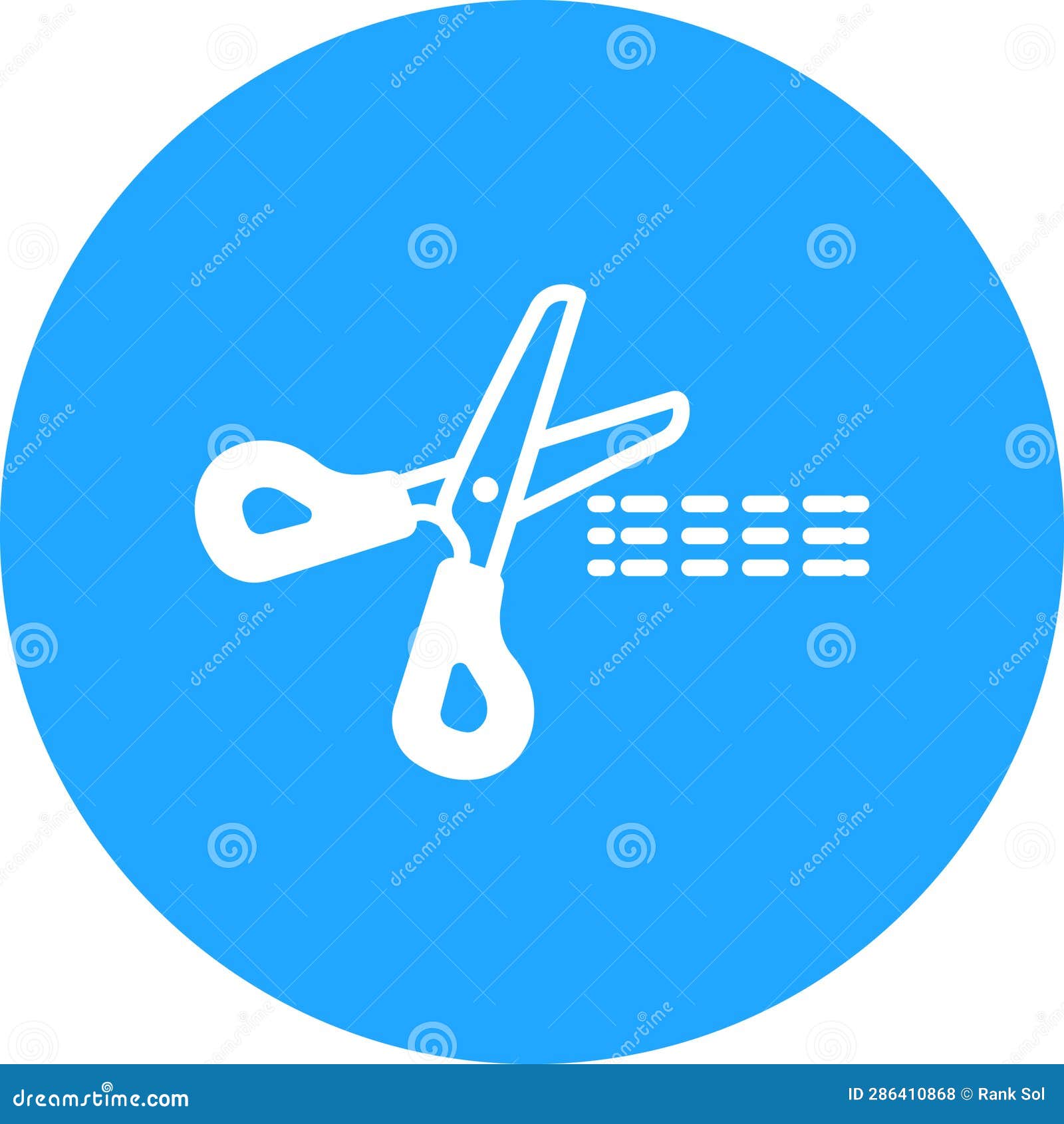 Cutting Scissors Which Can Easily Edit and Modify Stock Illustration ...
