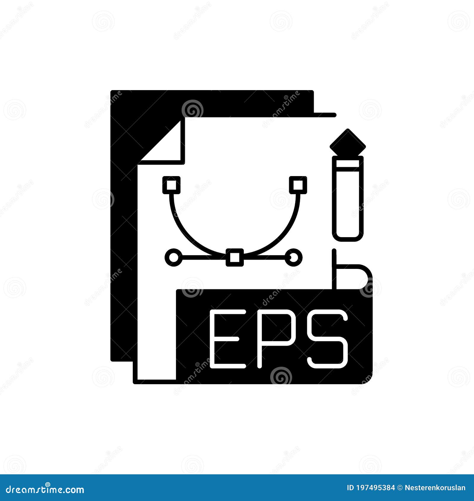 EPS file black linear icon stock vector. Illustration of linear - 197495384