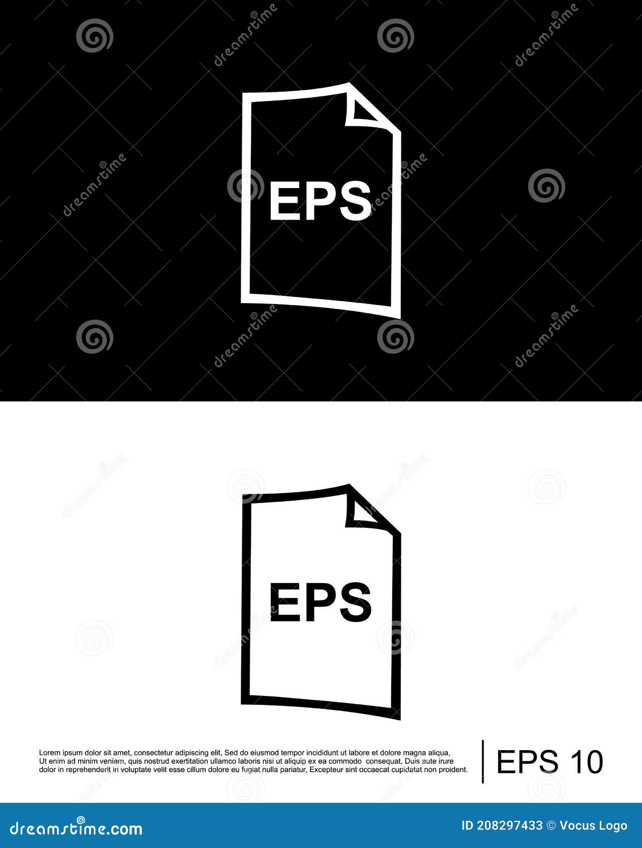 Eps File Format Icon Template Stock Vector - Illustration of format ...