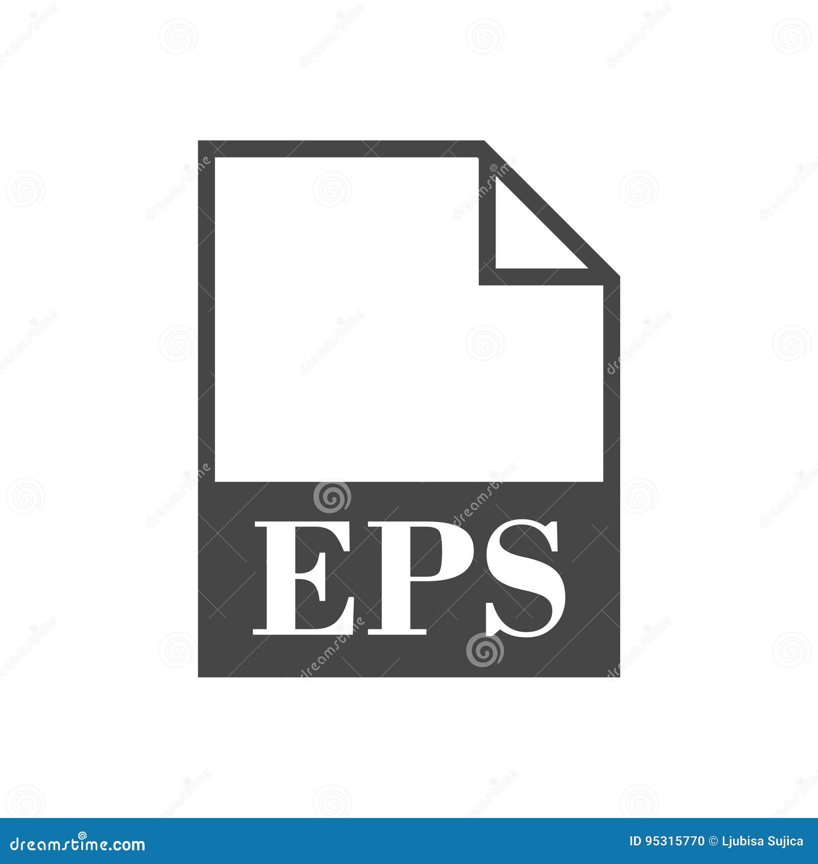 EPS file icon stock vector. Illustration of face, shadow - 95315770