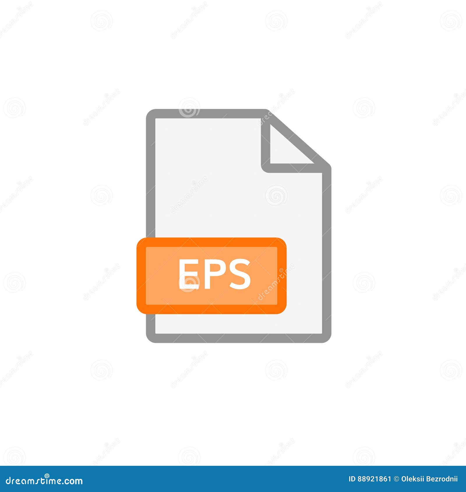 Eps file icon stock vector. Illustration of isolated - 88921861