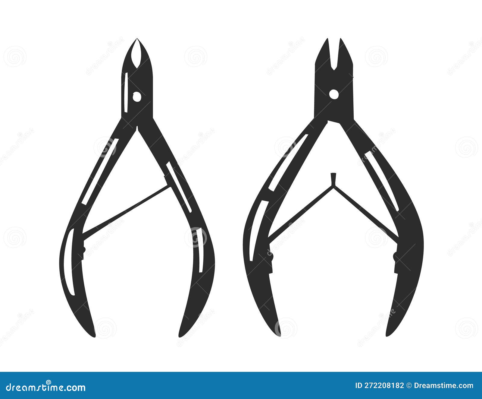 Cuticle Nippers Manicure Vector Illustration For Beauty Shop, Nail ...