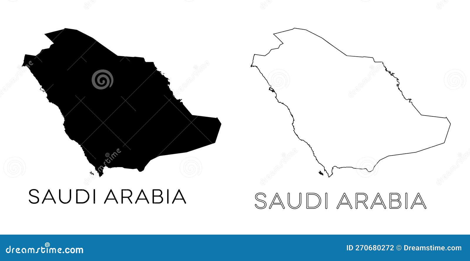 Saudi Arabia Map Silhouette Stock Vector - Illustration of nationalist ...