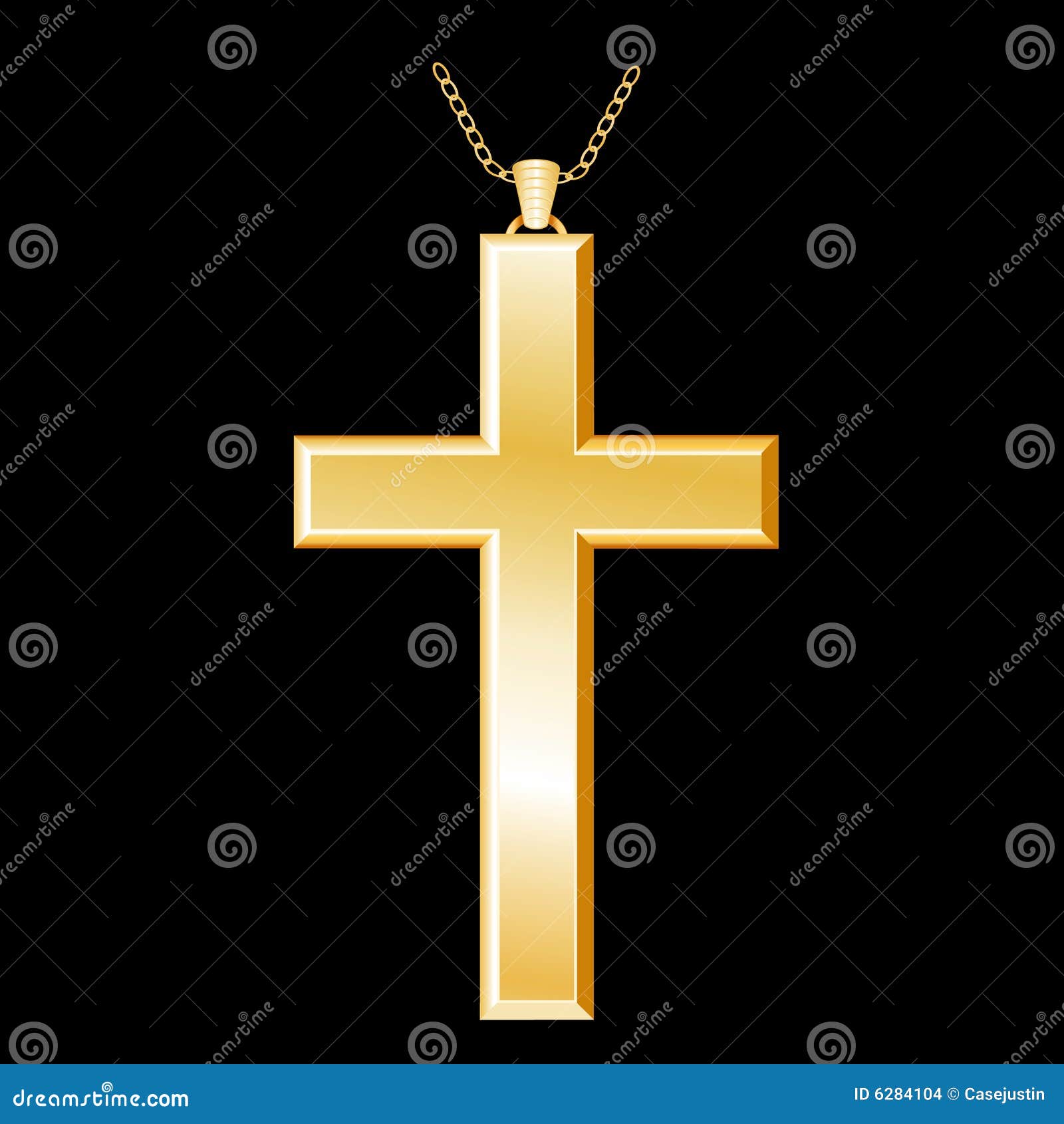 +EPS Gouden Christelijk Kruis Vector Illustratie - Illustration of ...