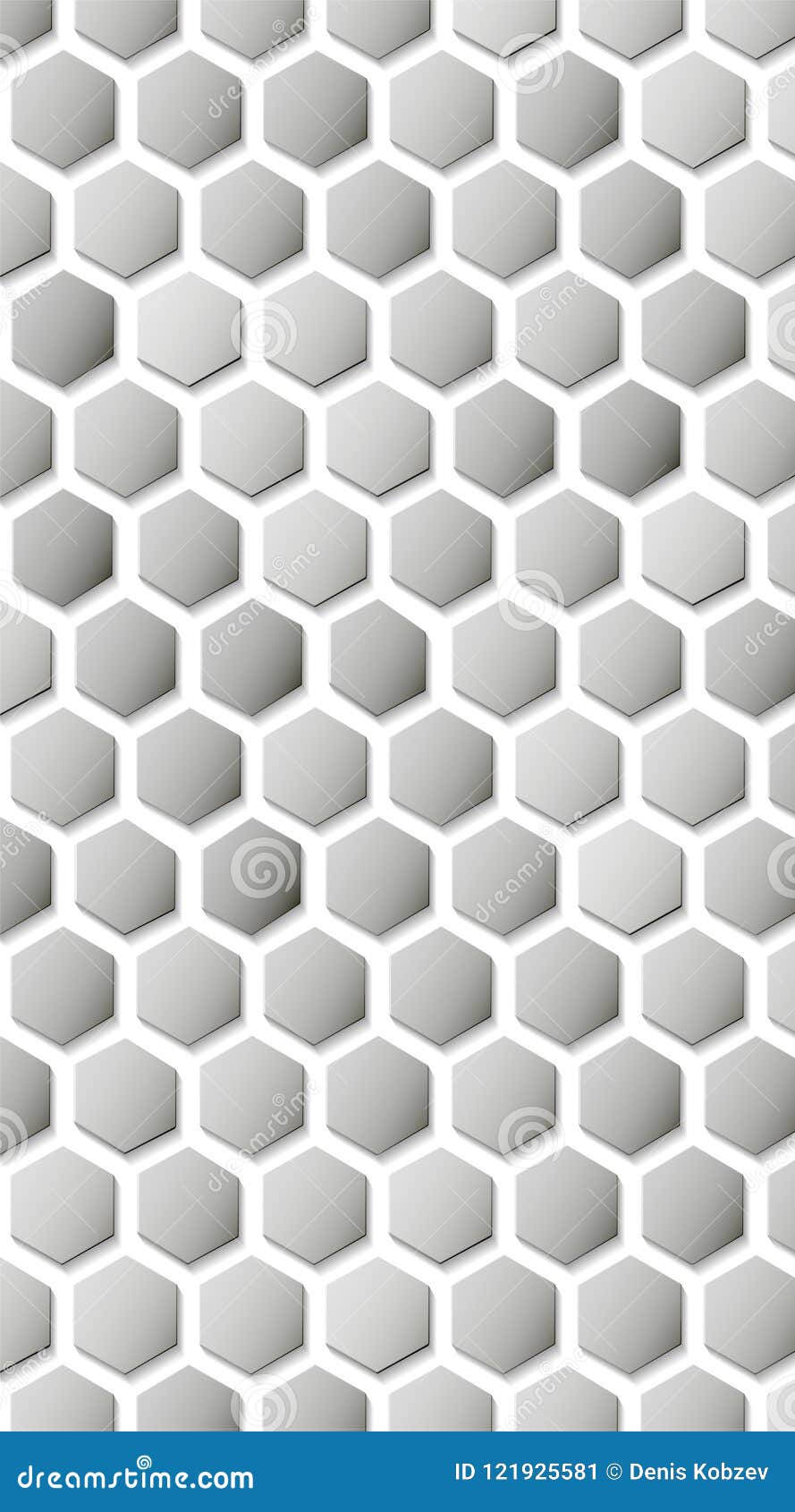 Hexagon Vector Texture. Hexagonal Grid Repeat Pattern Stock Vector ...