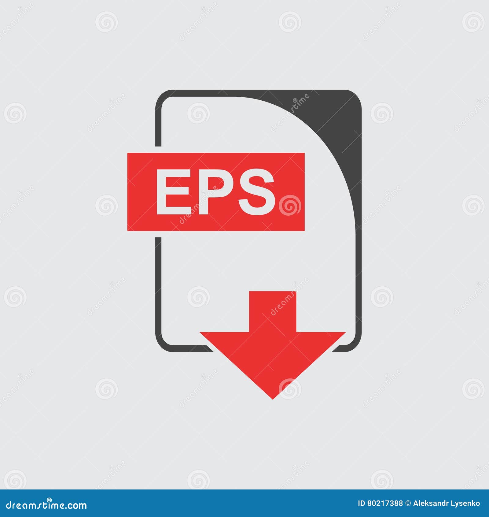EPS Icon flat stock vector. Illustration of document - 80217388